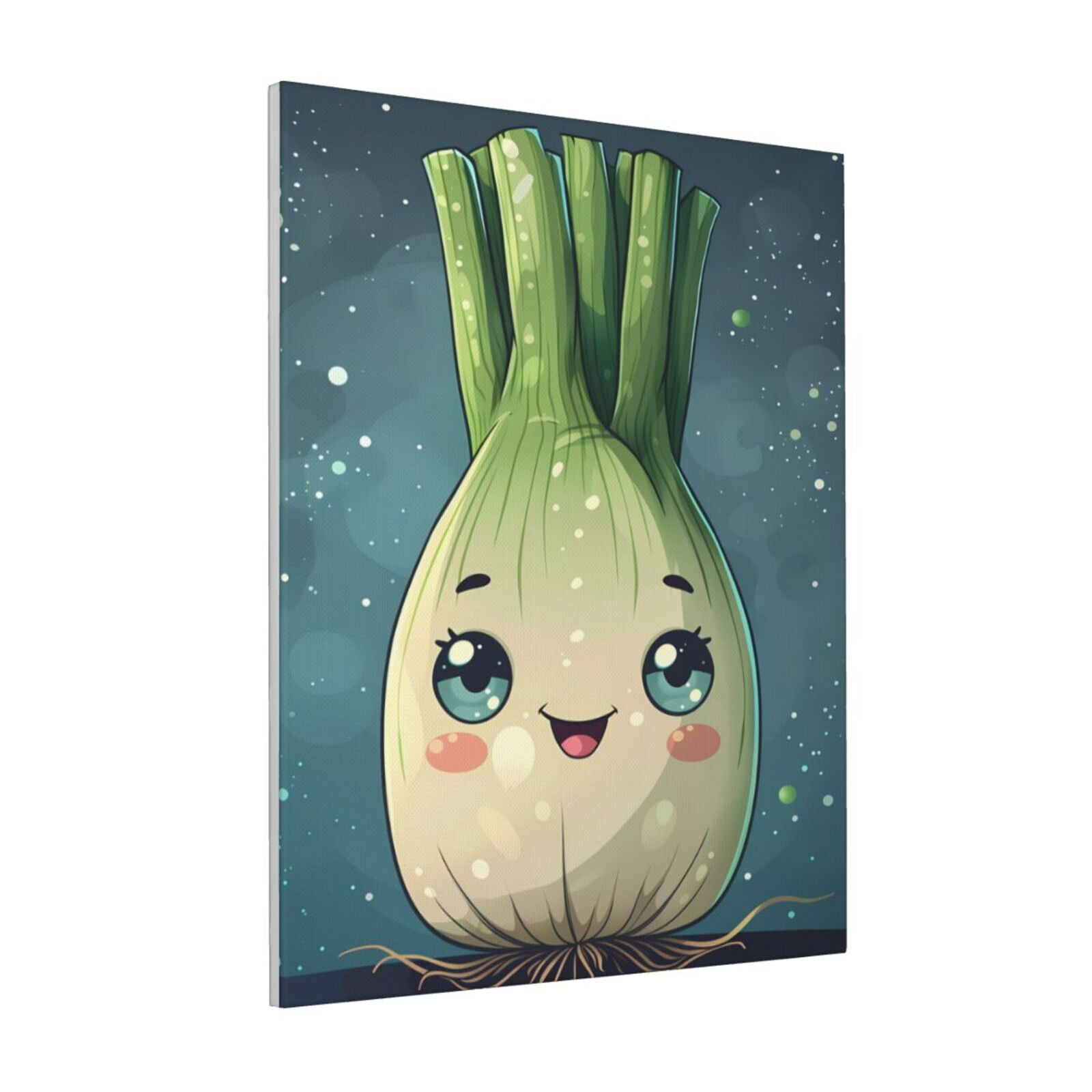 Zeuib Adorable Kawaii Fennel Character Print Farmhouse Canvas Wall Art For Bedroom,Wall ...