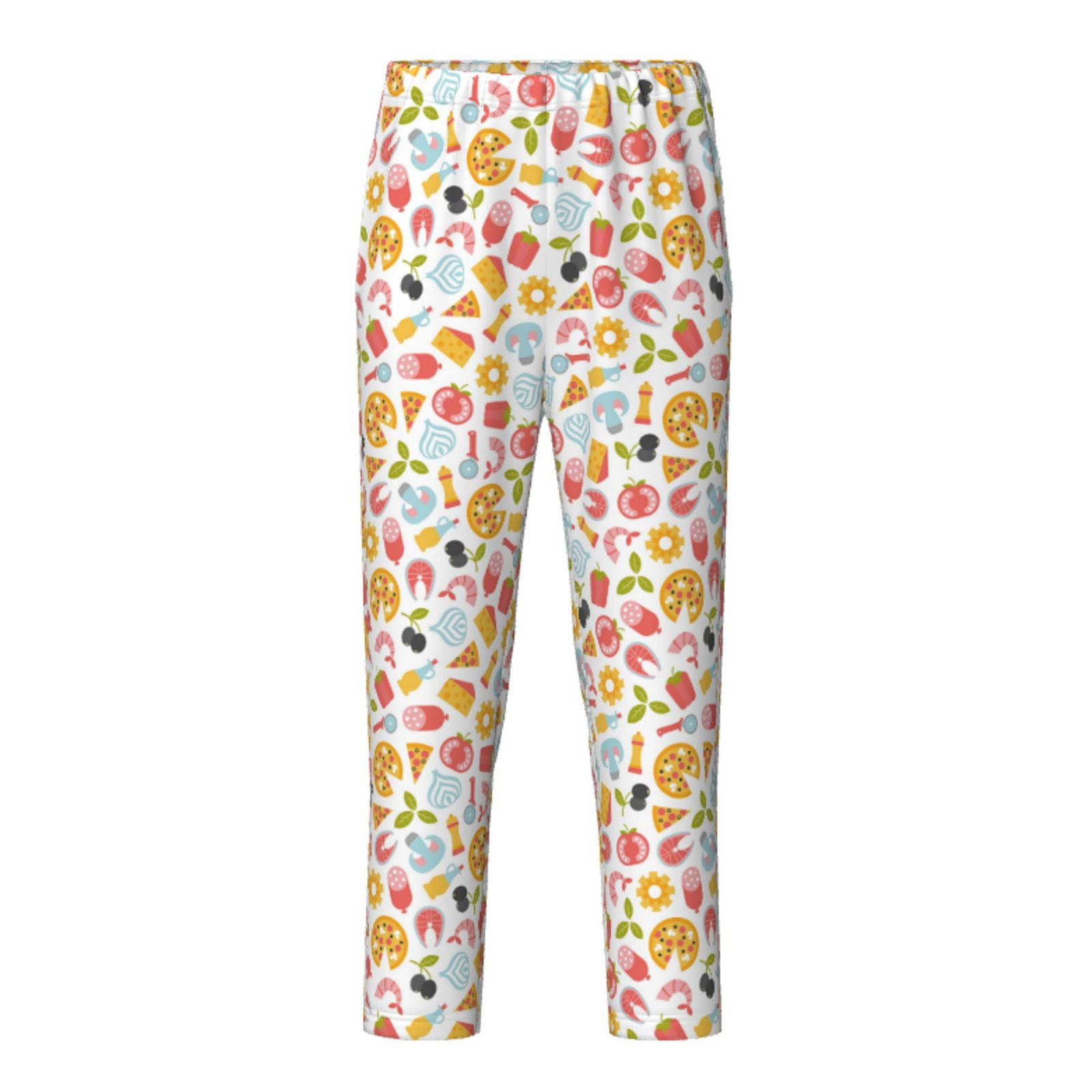 Zeuib Afternoon Tea Print Pajama Pants for Girls Boys,PJ Bottoms for ...