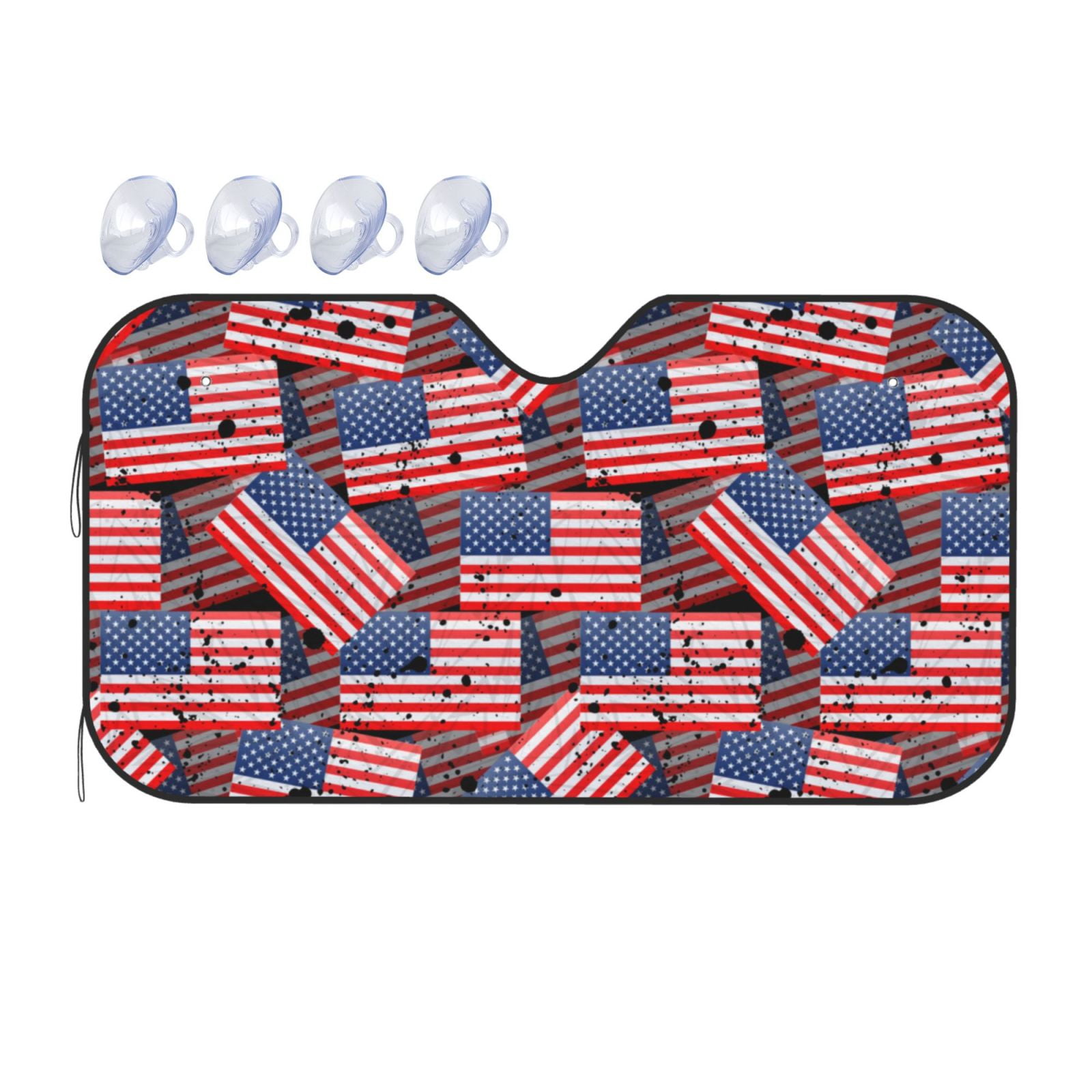 Zeuib America Flags1 Premium Car Sunshade: Superior Sun Protection and ...