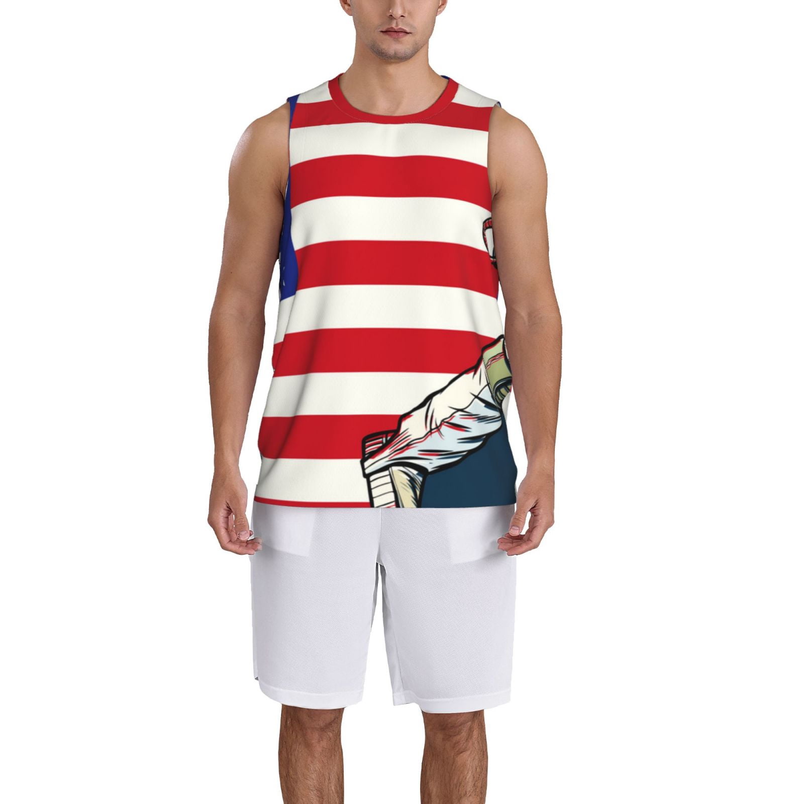 Zeuib American Astronaut Runs Forward Jersey Shirt for Men,Mesh ...