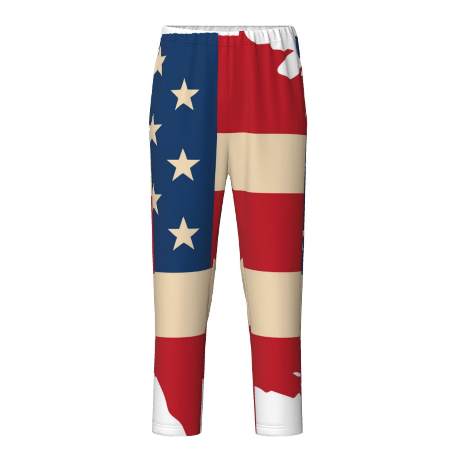Zeuib American Flag Map Print Pajama Pants for Girls Boys,PJ Bottoms ...