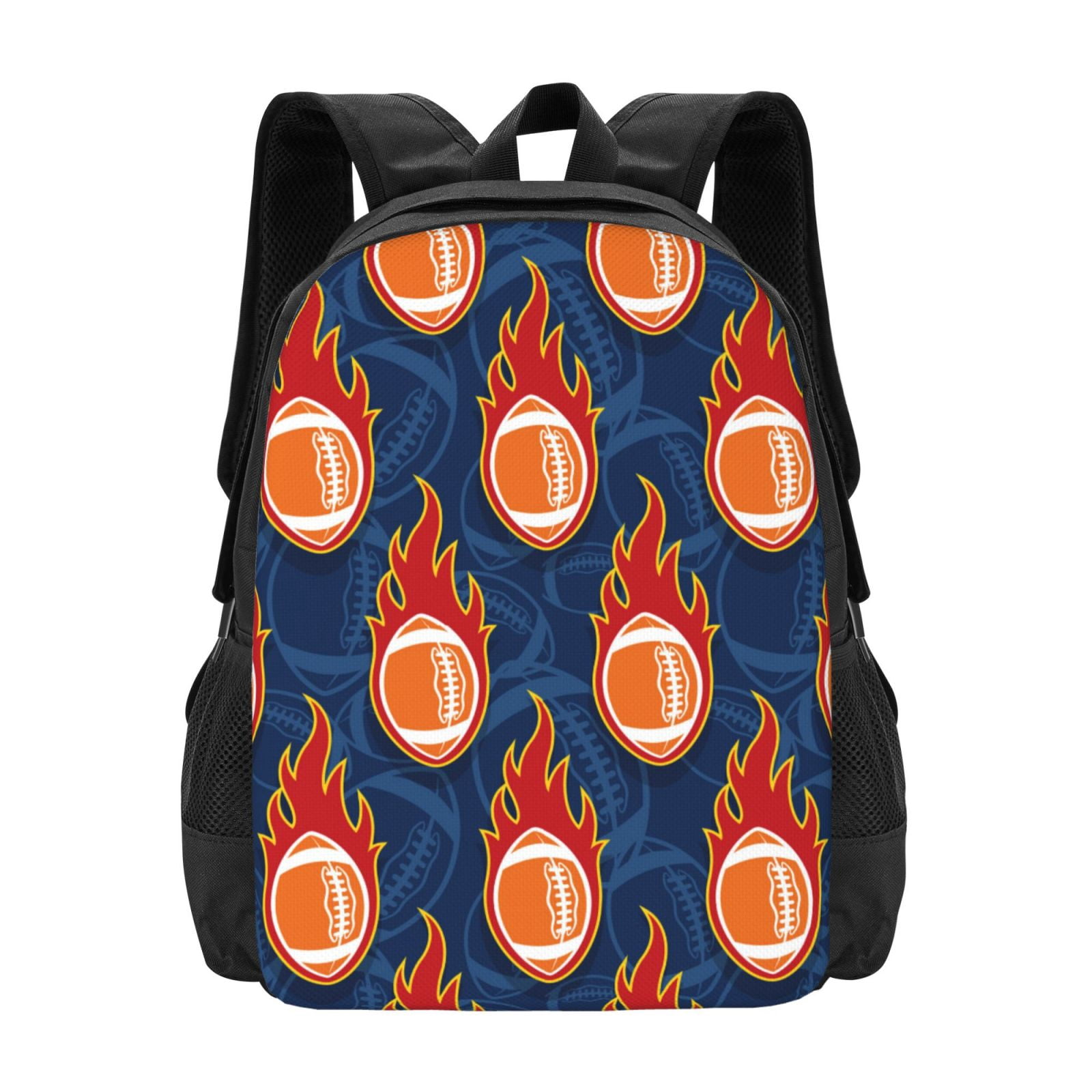Zeuib American Football and Fire Flames Stylish and Lightweight ...