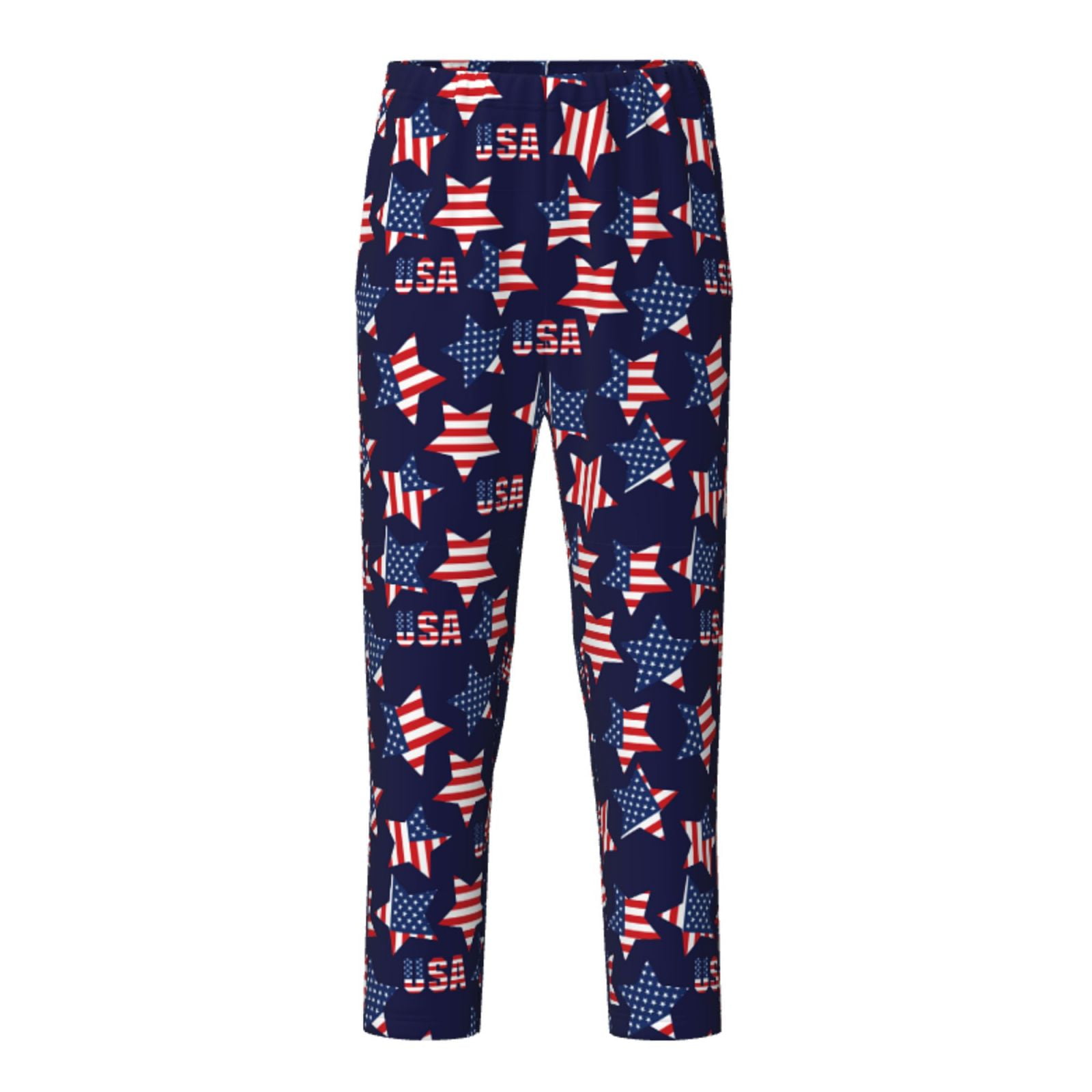Zeuib American Stars Print Pajama Pants for Girls Boys,PJ Bottoms for ...