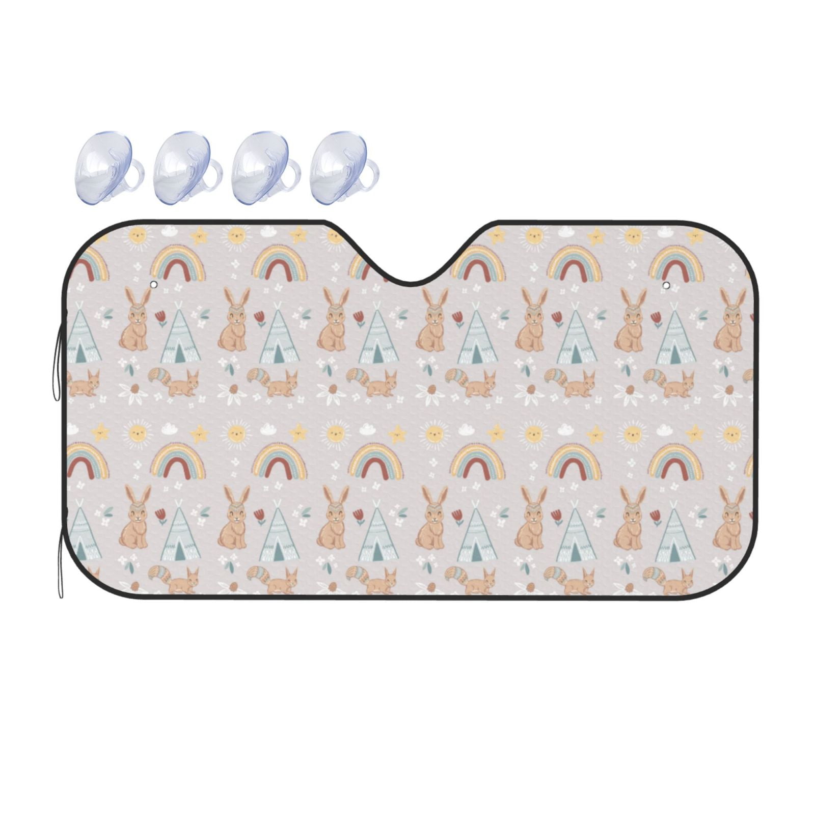 Zeuib Animals In Tribe Premium Car Sunshade: Superior Sun Protection ...
