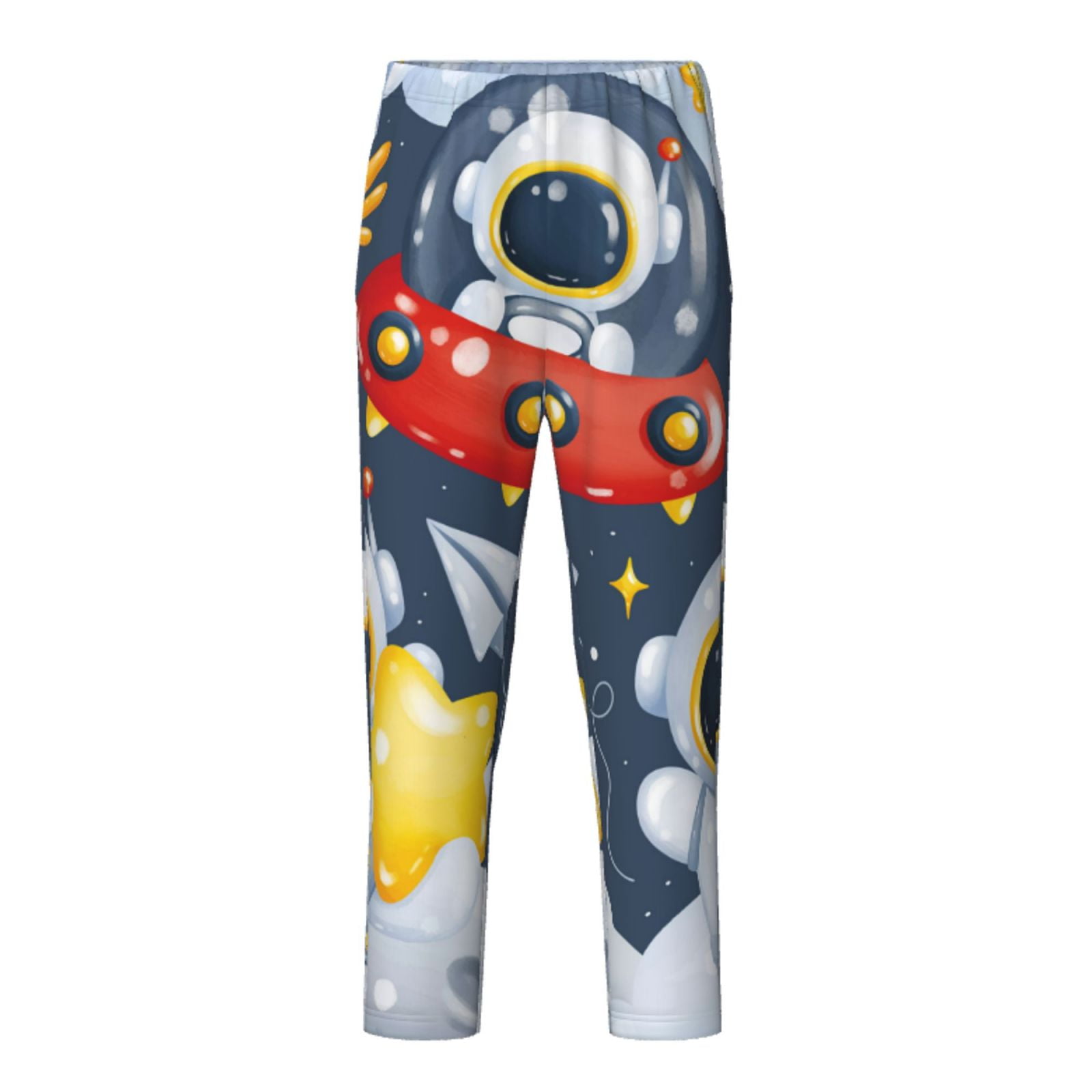 Zeuib Astronaut And Space Print Pajama Pants for Girls Boys,PJ Bottoms ...
