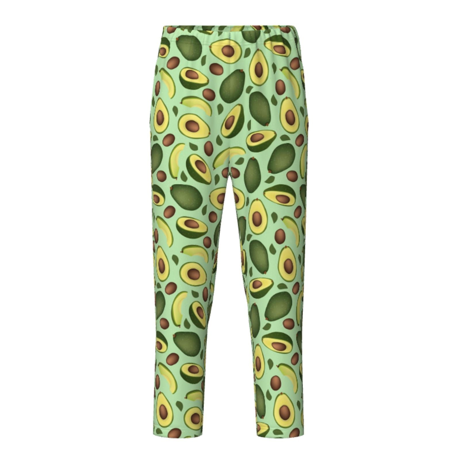 Zeuib Avocado With Seeds Print Pajama Pants for Girls Boys,PJ Bottoms ...