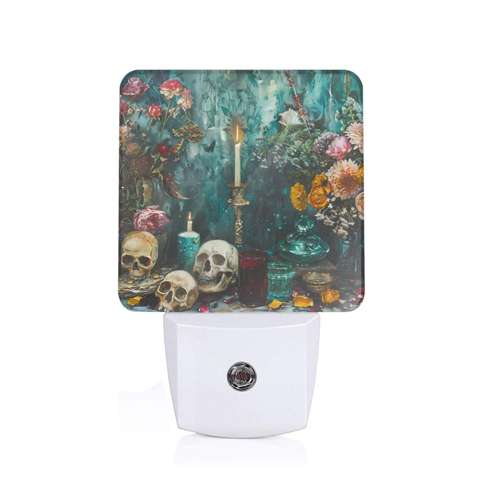 Zeuib Baroque Floral Still Life LED Night Light,Plug in Night Light ...