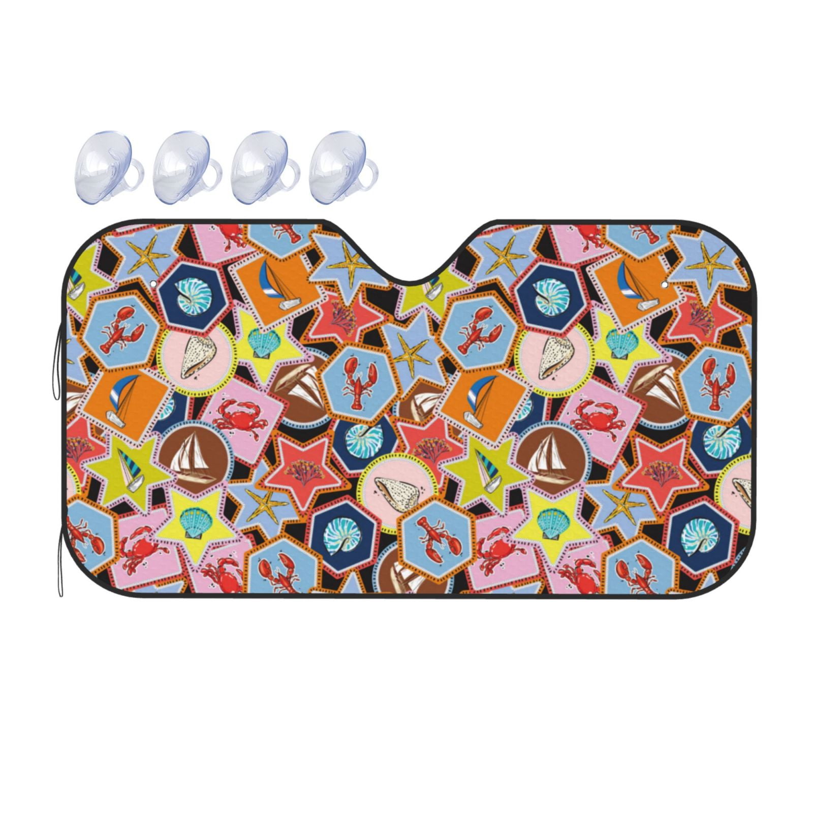Zeuib Beach Life Premium Car Sunshade: Superior Sun Protection and Heat ...