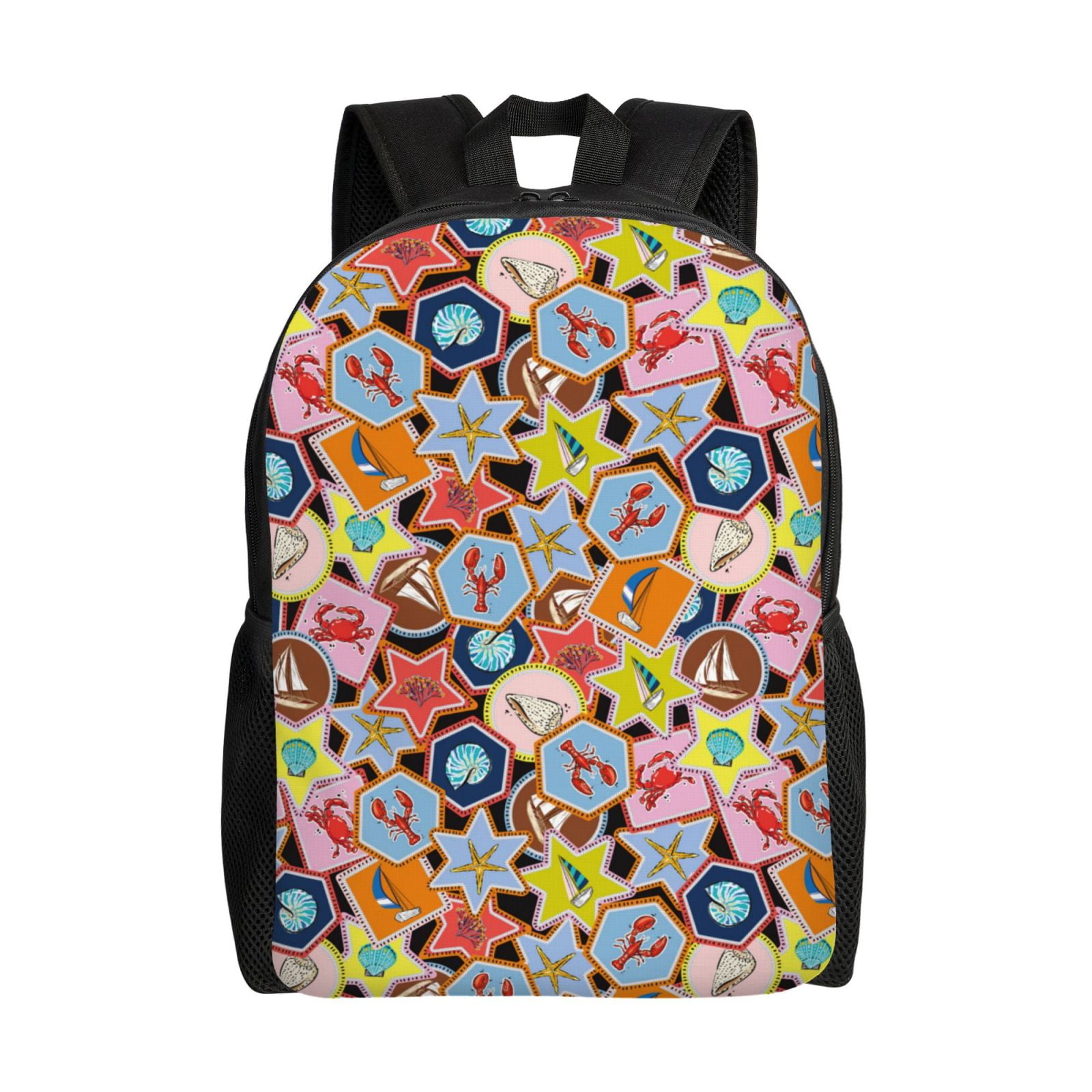 Zeuib Beach Life Print Business Travel Backpack, Durable Water ...