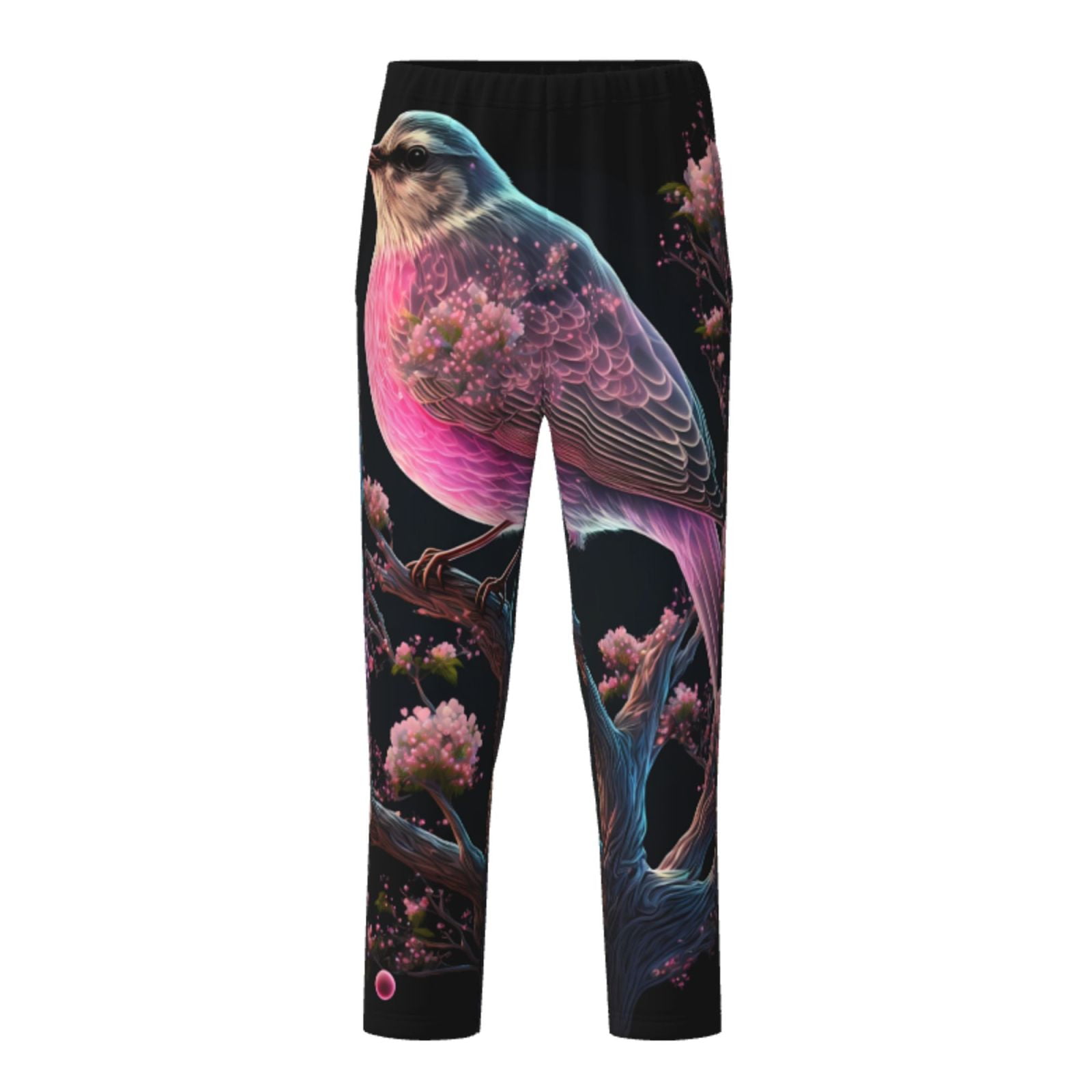 Zeuib Bird 2 Print Pajama Pants for Girls Boys,PJ Bottoms for Kids ...