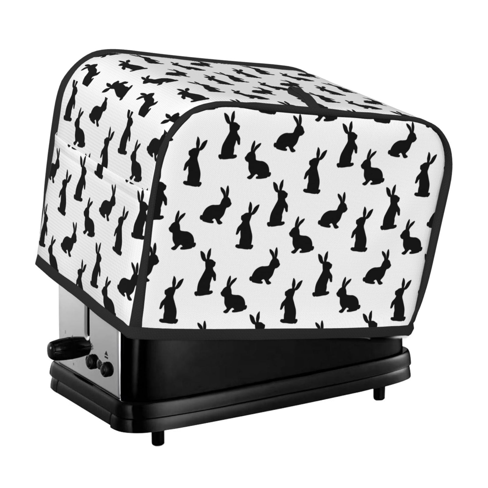 Zeuib Black Rabbit Four Slice Toaster Dust Cover Appliance Cover And ...