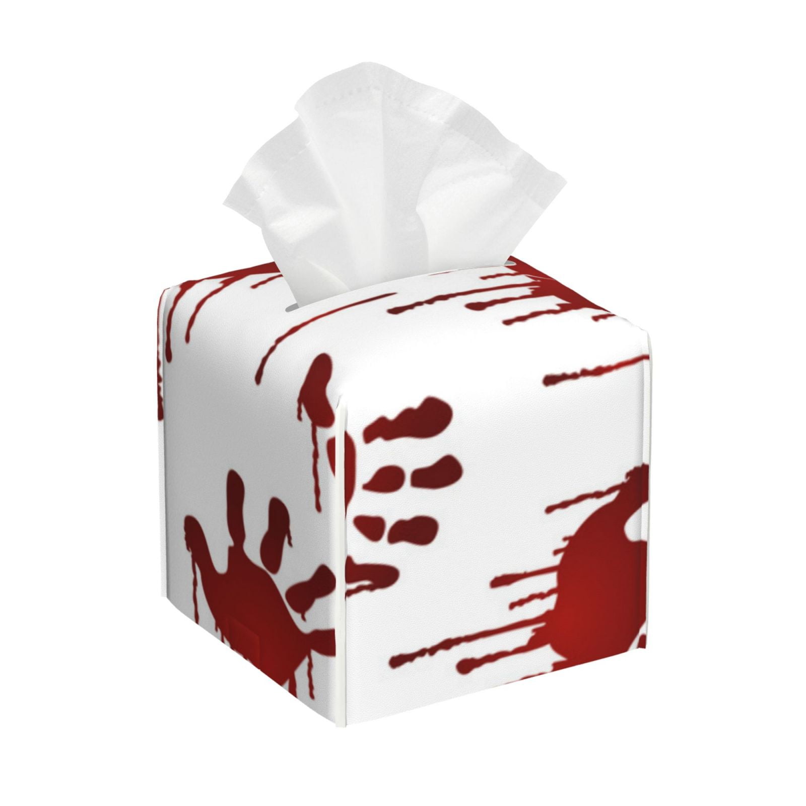Zeuib Bloody Hand 1 Print Tissue Box Cover,PU Leather Tissue Holder ...