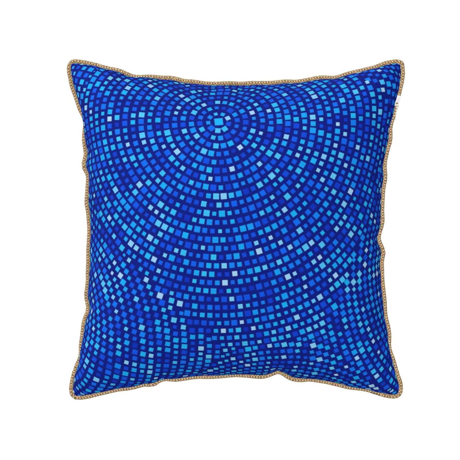 Zeuib Blue Circles Mosaic Print Decorative Throw Pillow Covers,Cushion ...