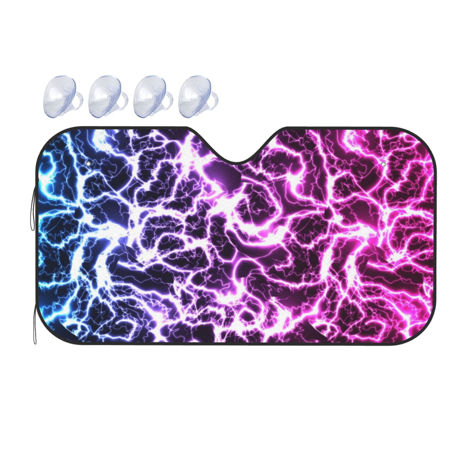 Zeuib Blue Lightning Premium Car Sunshade: Superior Sun Protection and ...