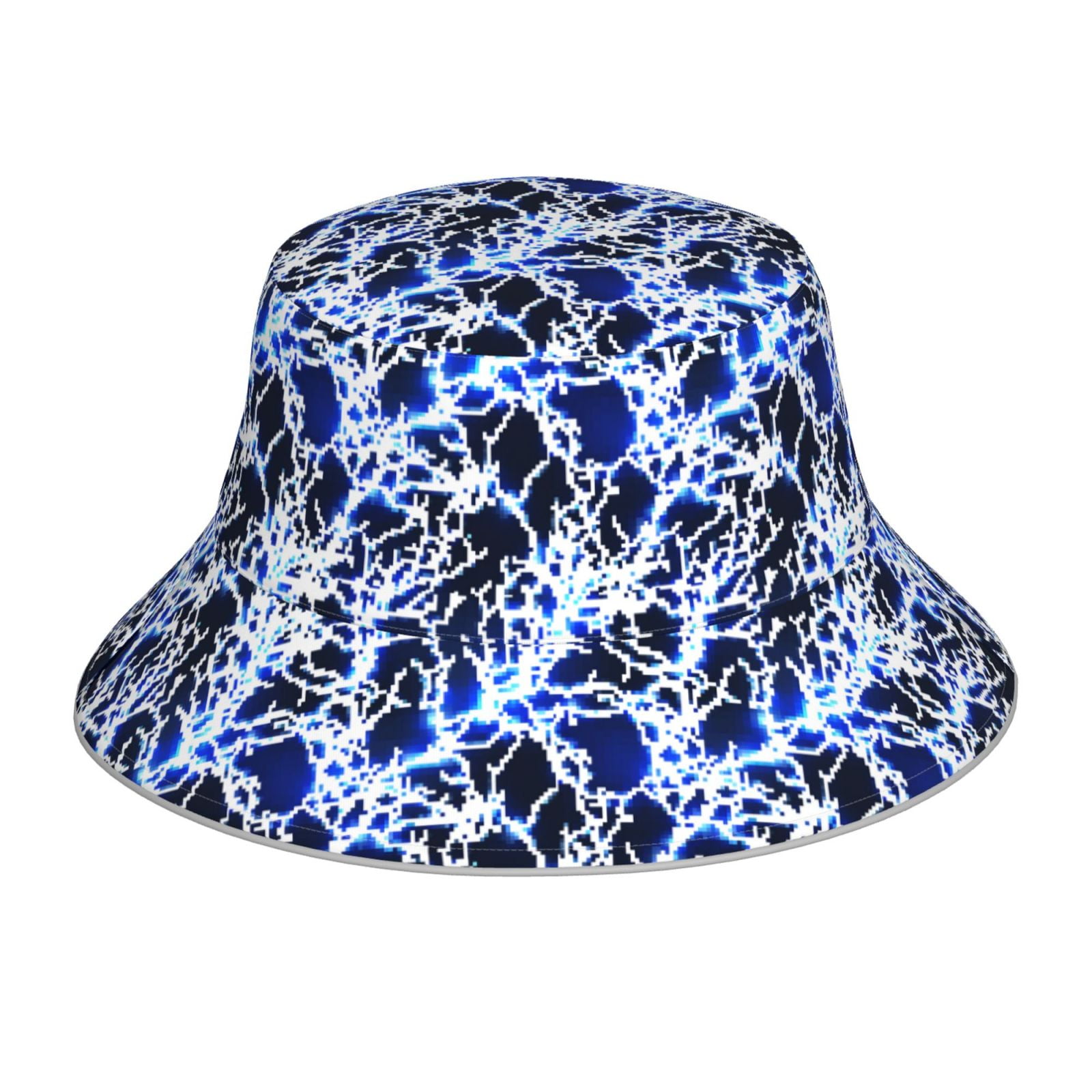 Zeuib Blue Lightning2 Reflective Bucket Hat, UV Protection, Wide Brim ...