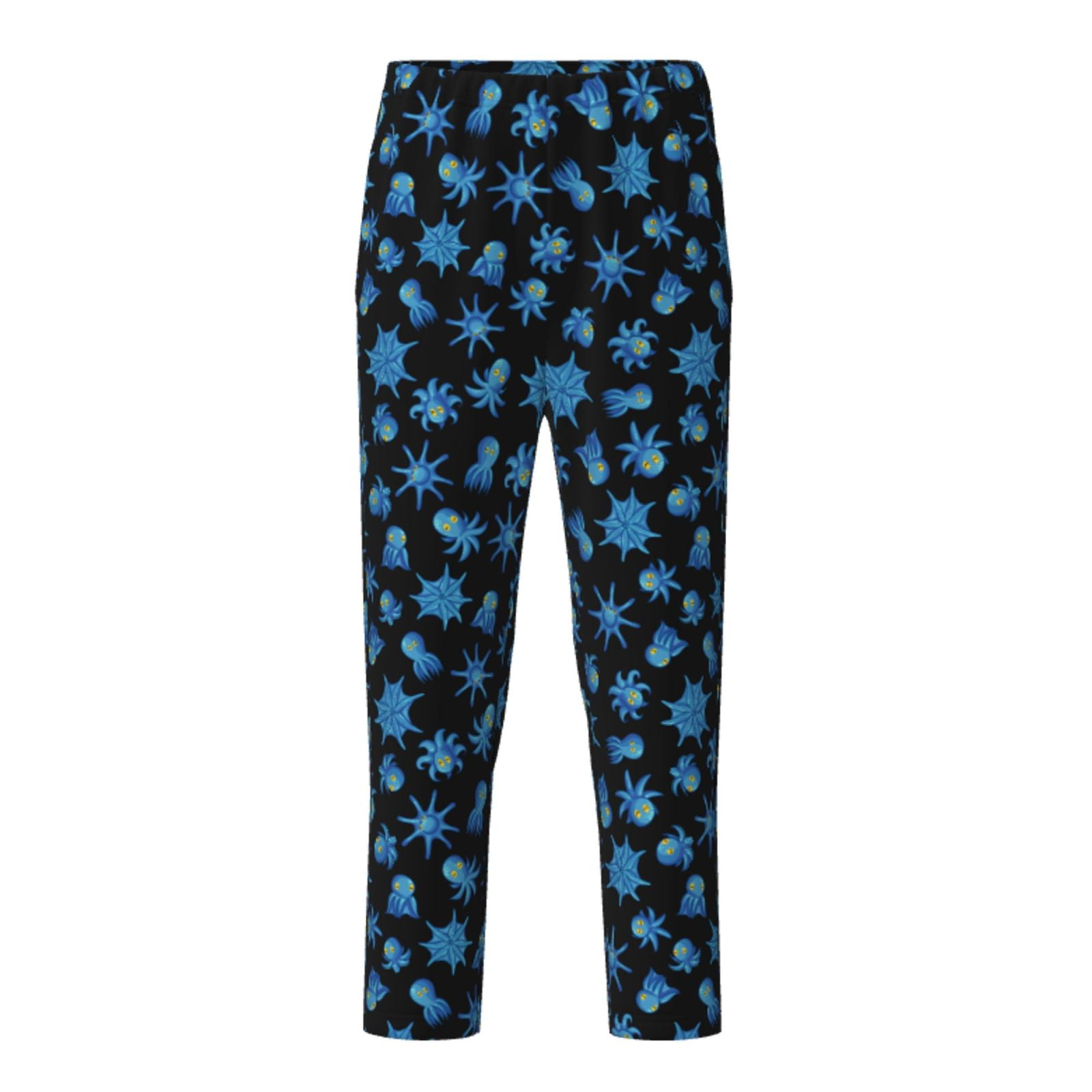 Zeuib Blue Octopus Print Pajama Pants for Girls Boys,PJ Bottoms for ...
