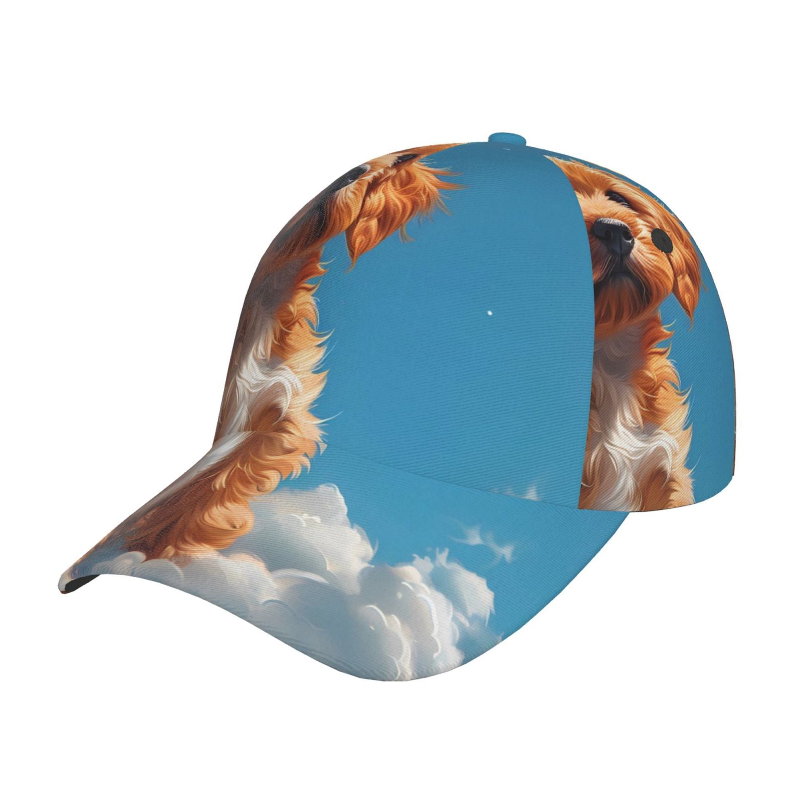 Zeuib Blue Sky Cloud Puppy Baseball Cap Adjustable Size for Running ...