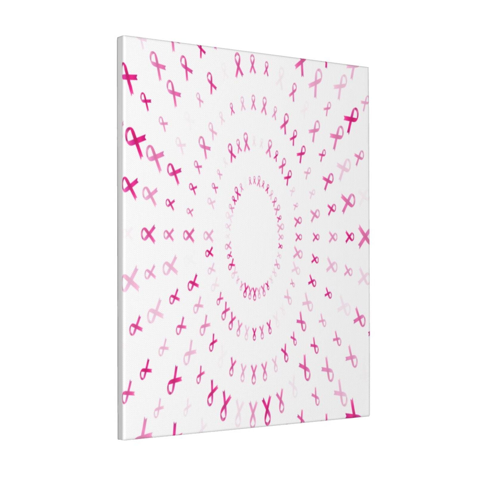 Zeuib Breast Cancer Awareness (4) Print Farmhouse Canvas Wall Art For ...
