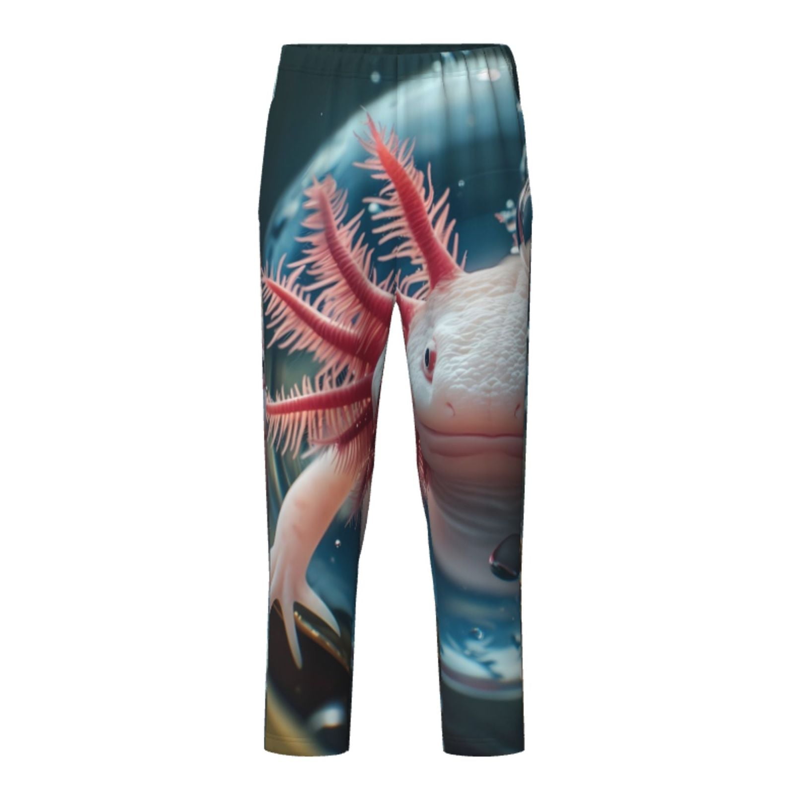 Zeuib Bubbles Axolotl Fantasy Print Pajama Pants for Girls Boys,PJ ...