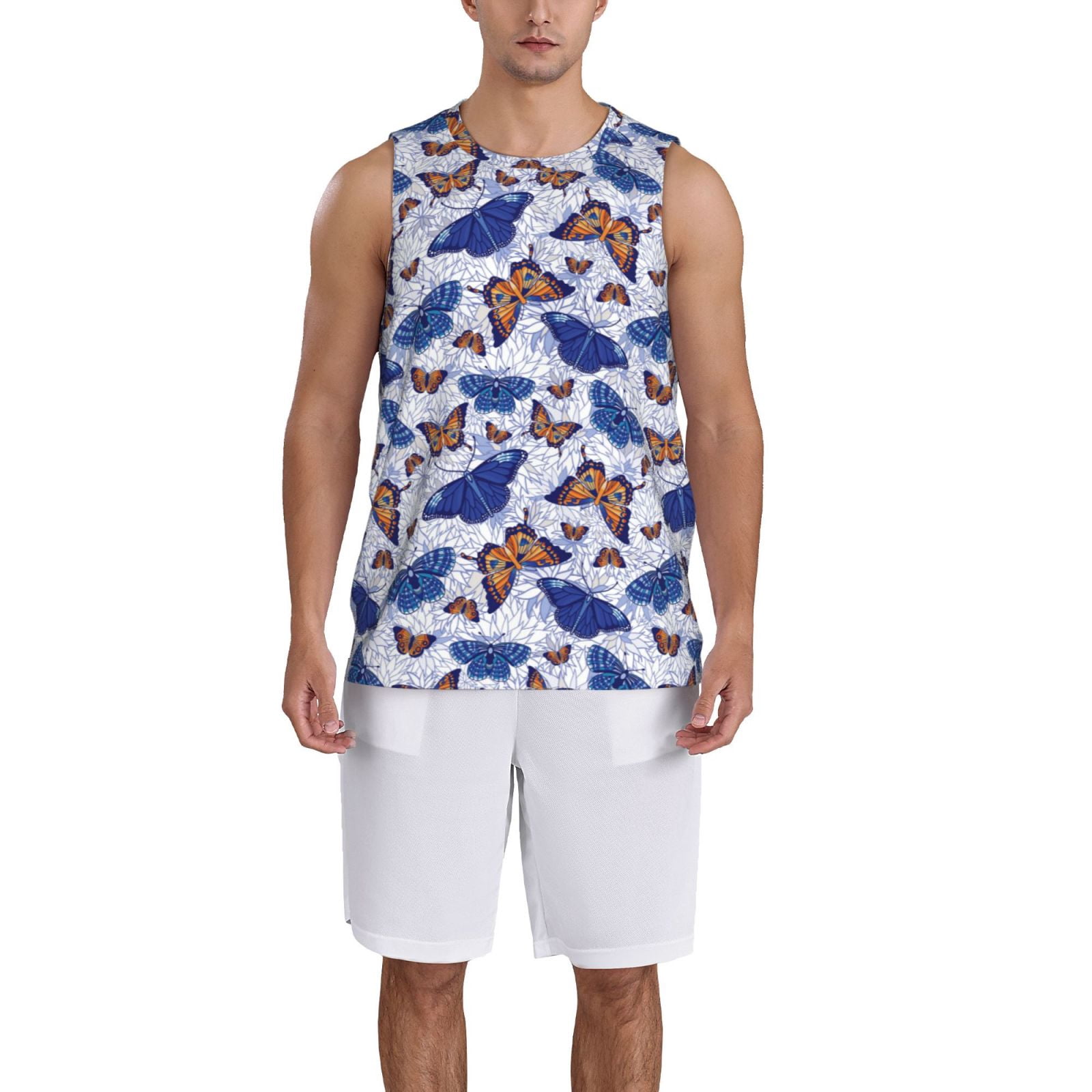 Zeuib Butterflies1 Jersey Shirt for Men,Mesh Athletic Practice Sports ...