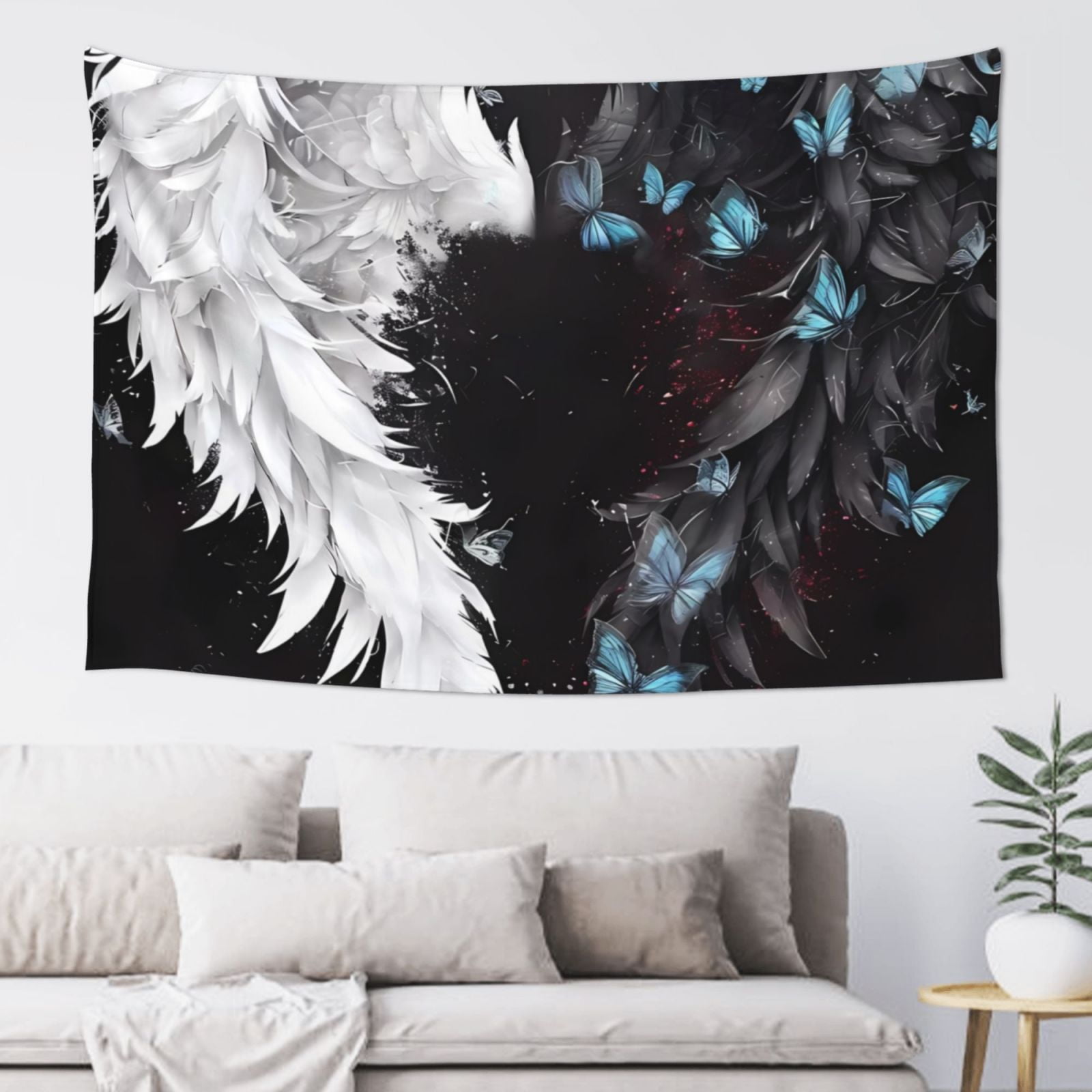 Zeuib Butterfly Angel Wings Art Print 60x40in Tapestry Wall Hanging ...