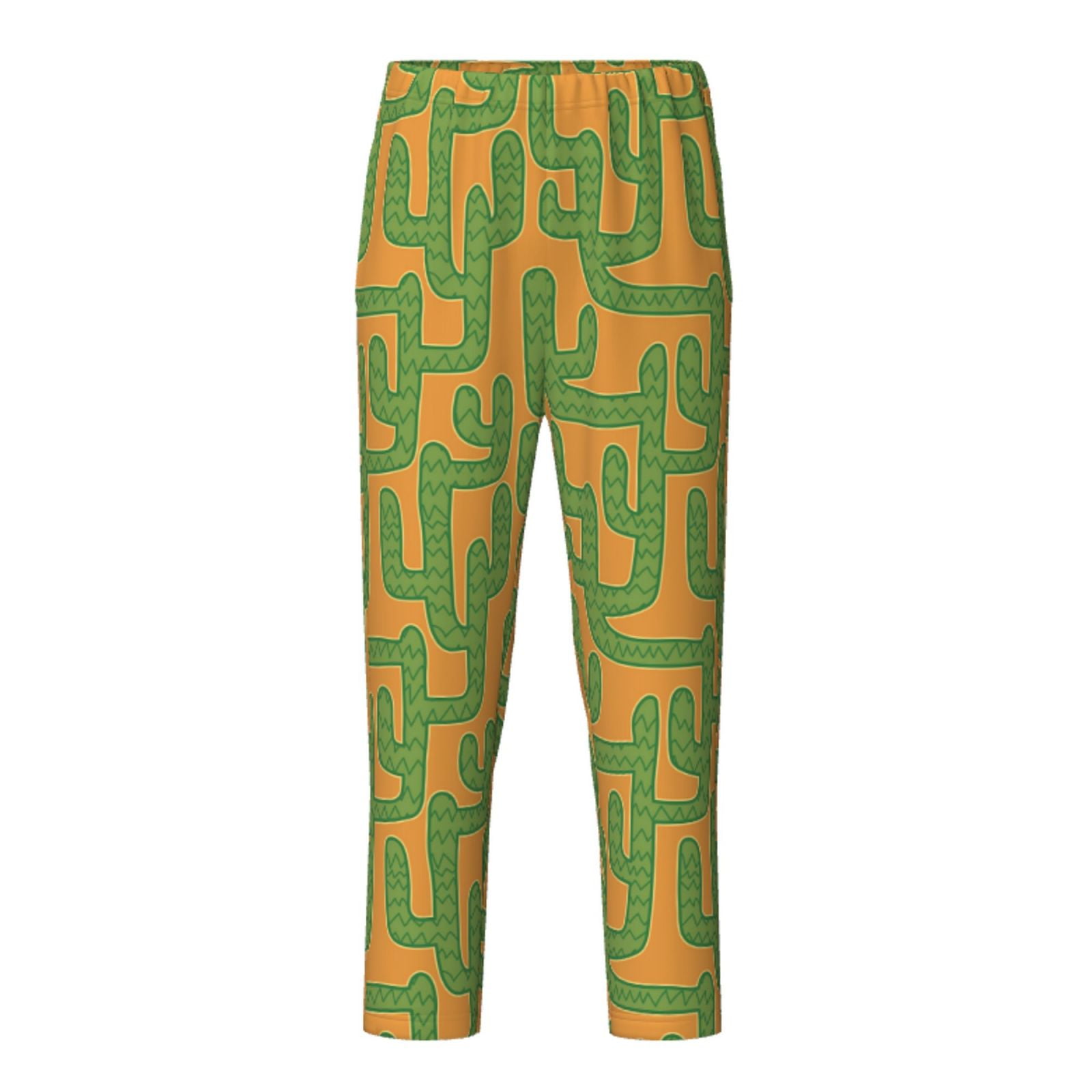 Zeuib Cactus 2 Print Pajama Pants for Girls Boys,PJ Bottoms for Kids ...