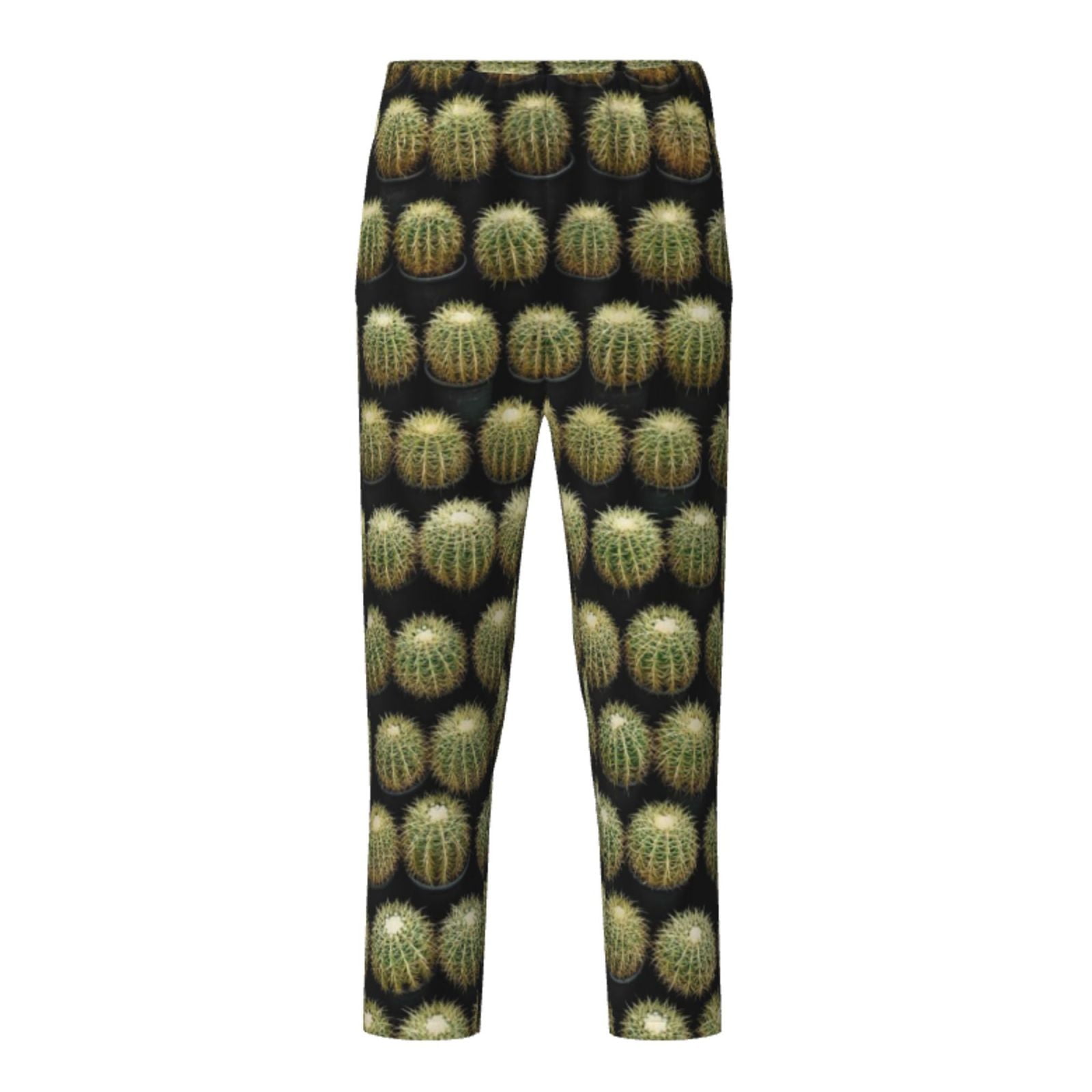 Zeuib Cactus Farmland Print Pajama Pants for Girls Boys,PJ Bottoms for ...