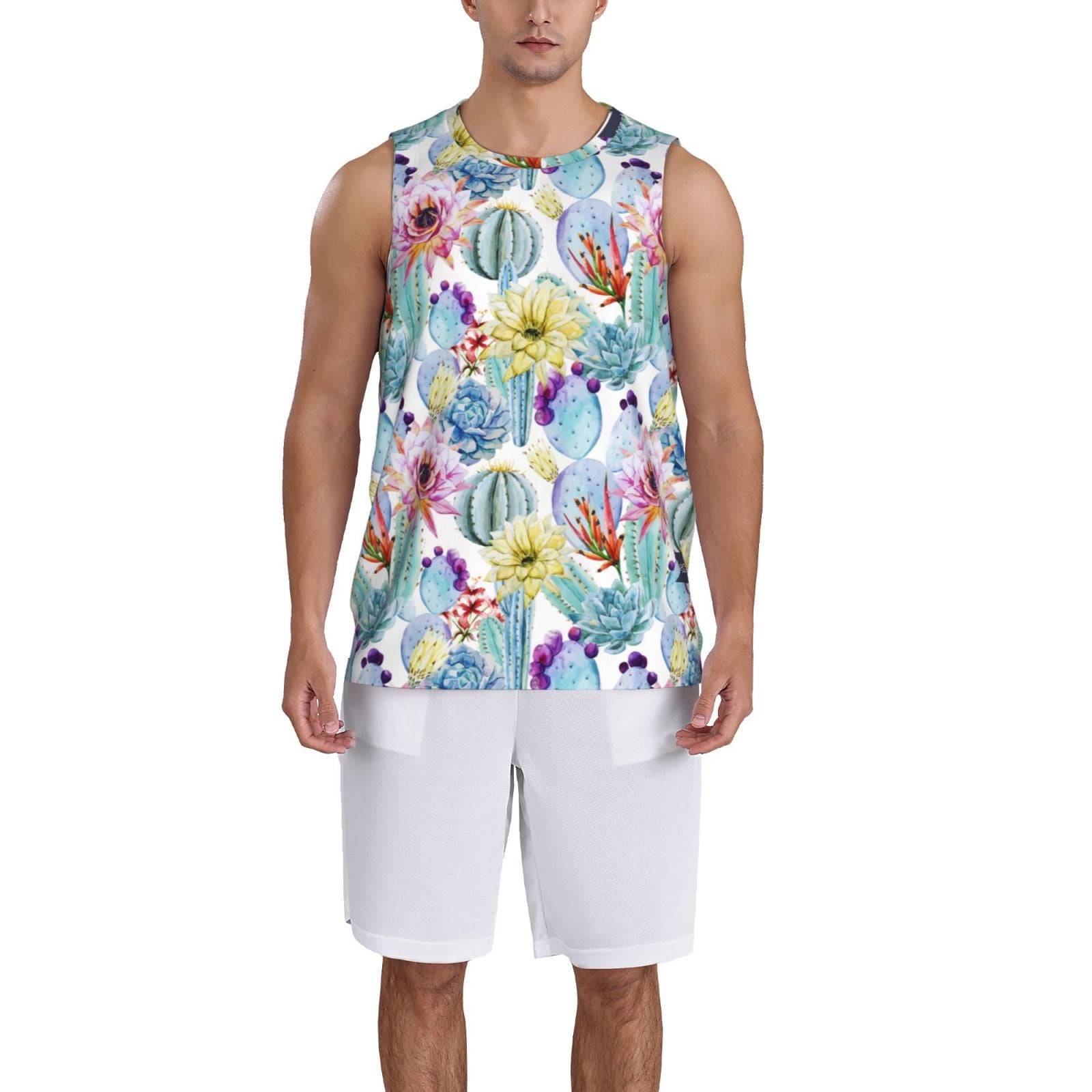 Zeuib Cactus1 Jersey Shirt for Men,Mesh Athletic Practice Sports Shirts ...