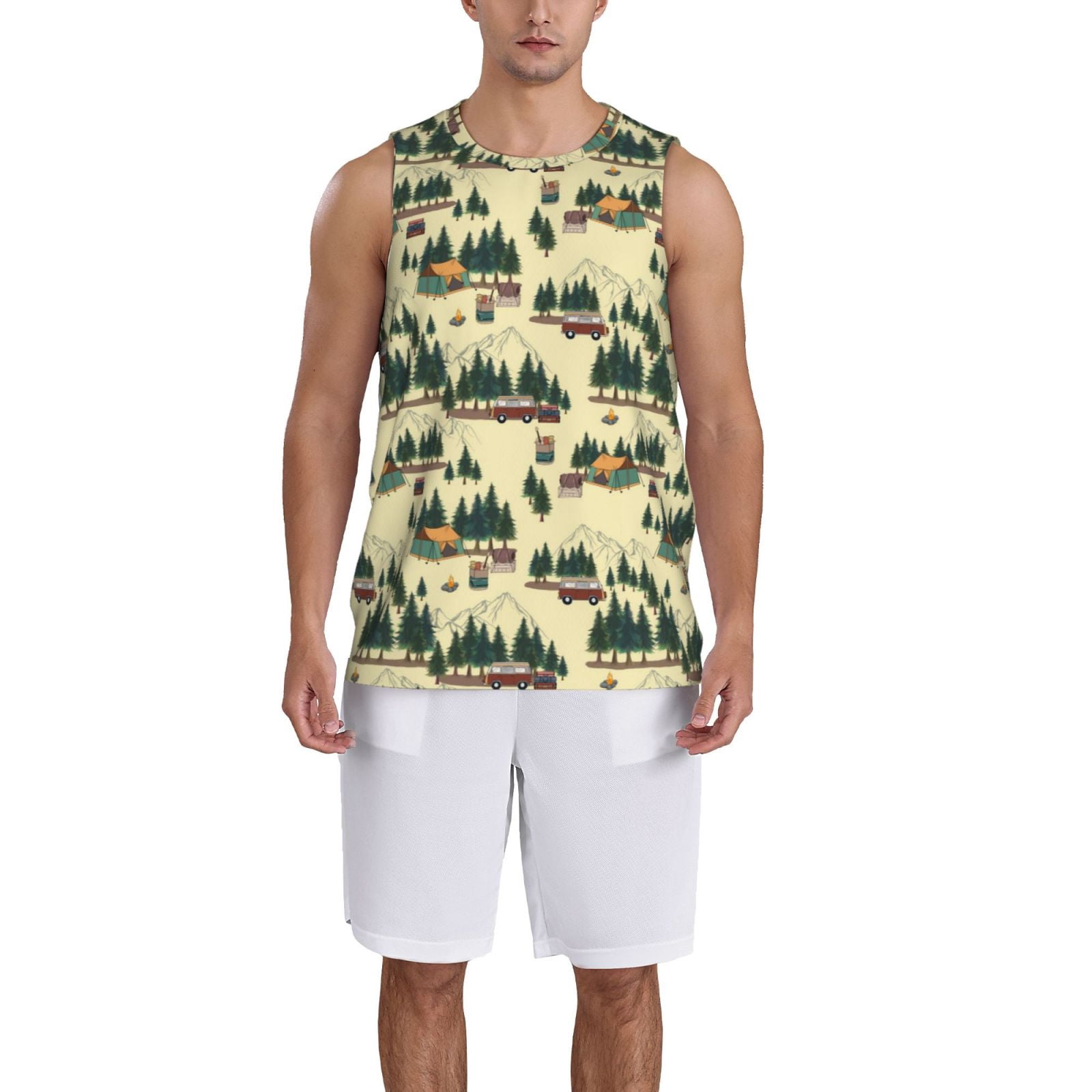 Zeuib Camping Caravan 1 Jersey Shirt for Men,Mesh Athletic Practice ...