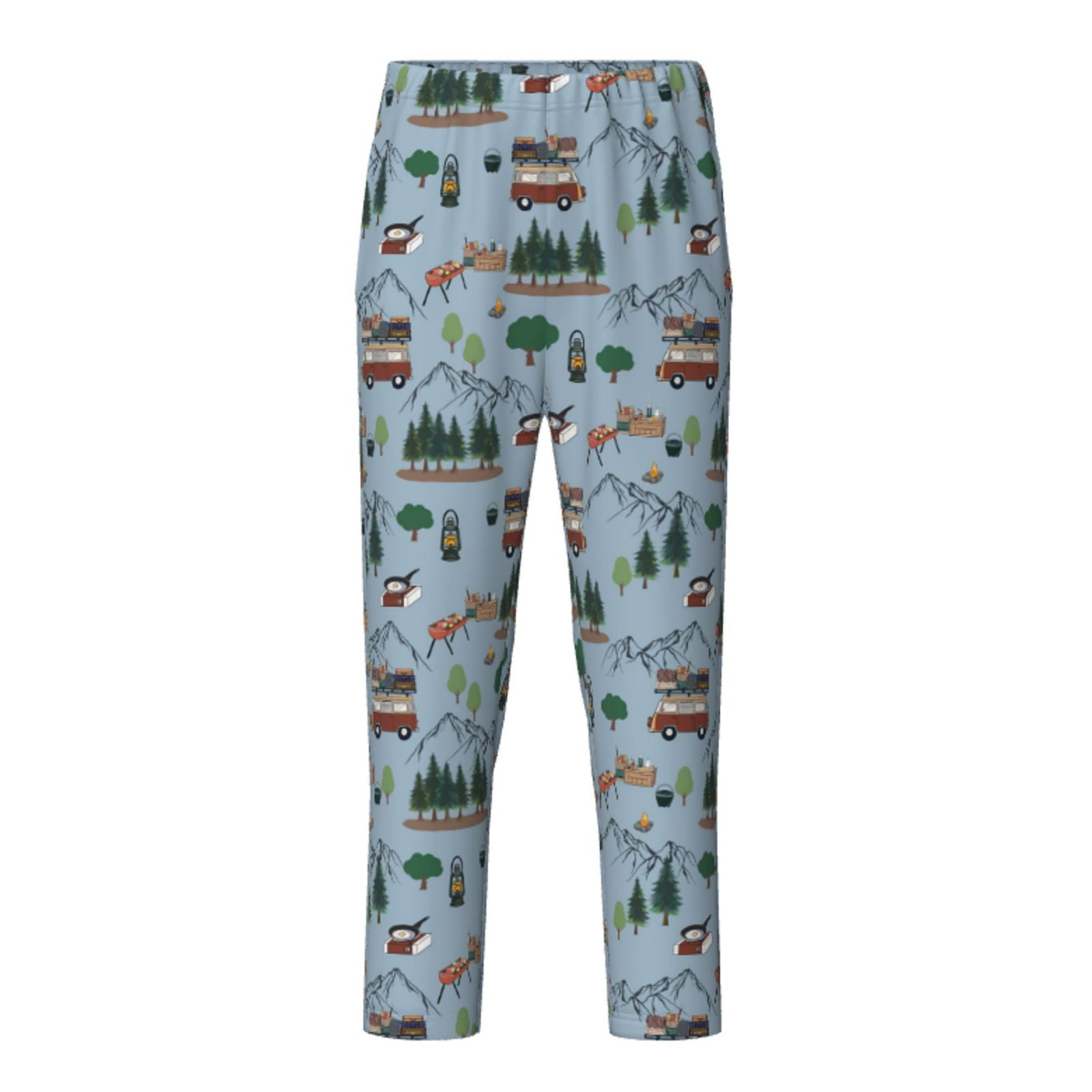 Zeuib Camping Caravan Print Pajama Pants for Girls Boys,PJ Bottoms for ...