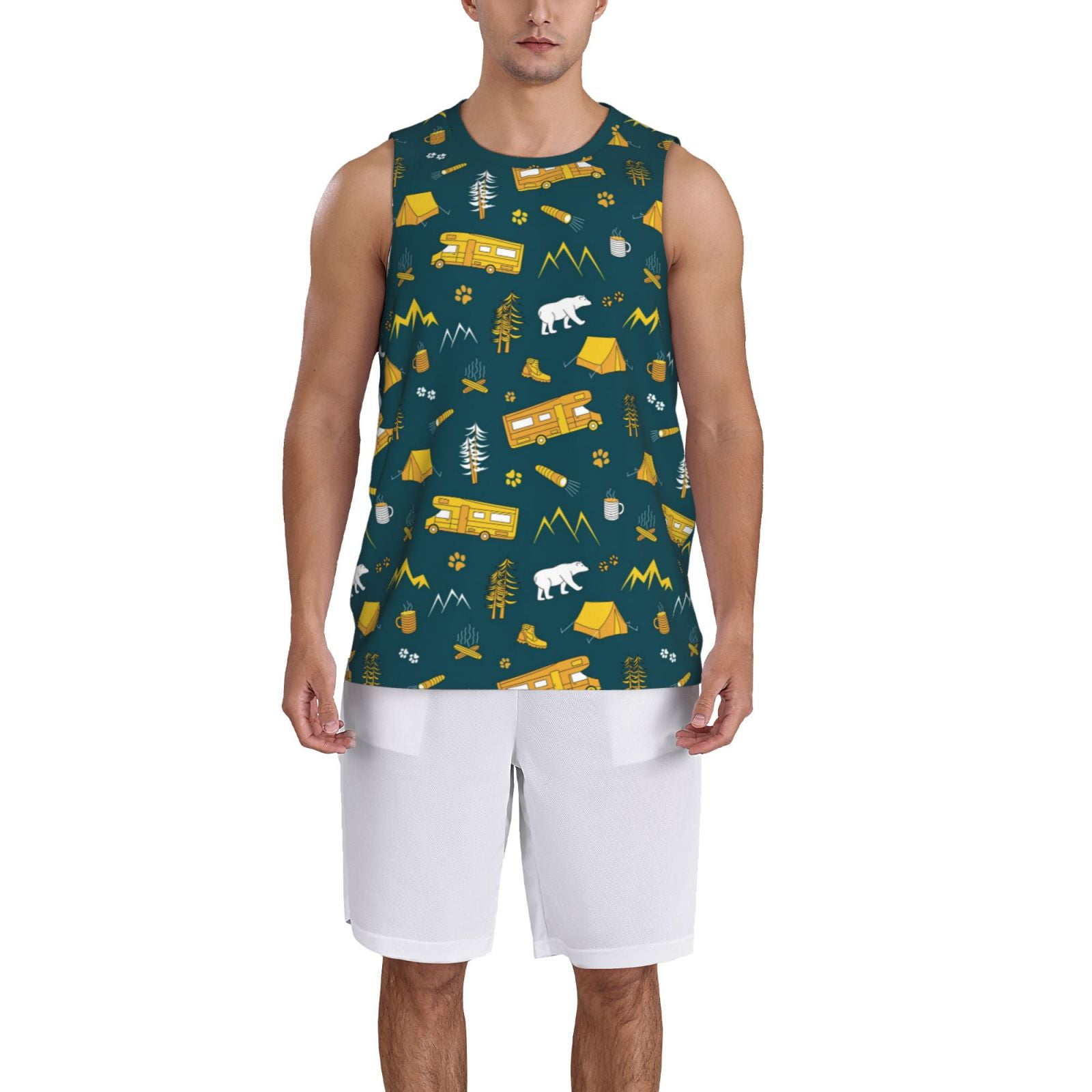 Zeuib Camping Jersey Shirt for Men,Mesh Athletic Practice Sports Shirts ...