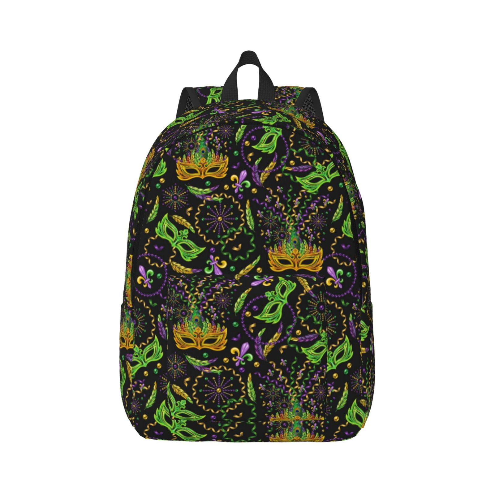 Zeuib Carnival Mardi Gras3 Stylish and Durable Canvas Backpack: Perfect ...