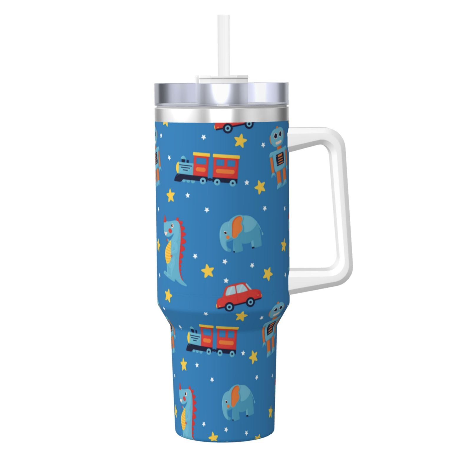 Zeuib Cartoon Animals 1 Printed Insulated Stainless Steel Hot/Cold ...