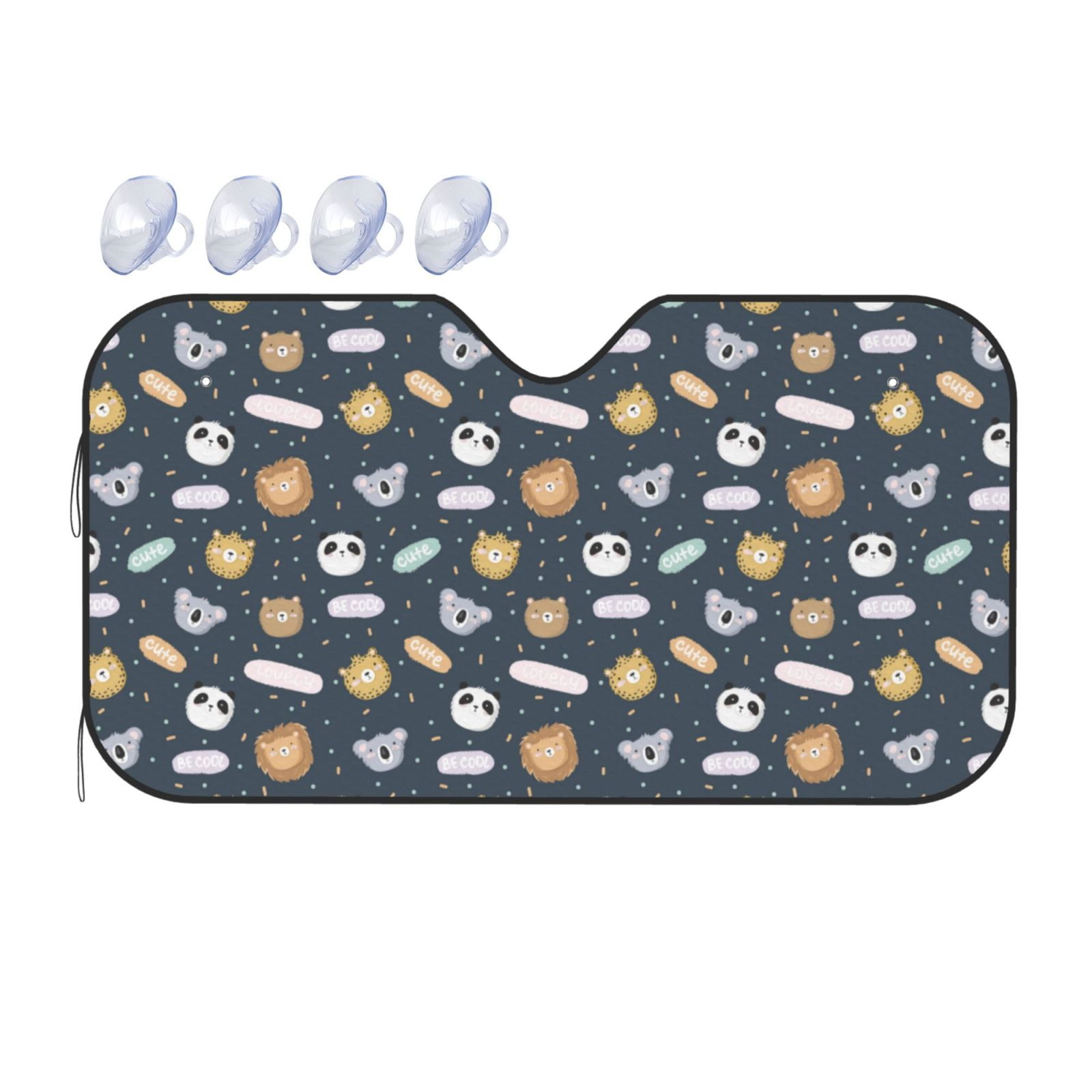 Zeuib Cartoon Animals Premium Car Sunshade: Superior Sun Protection and ...