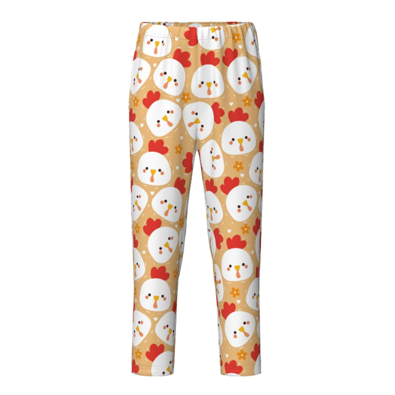 Zeuib Cartoon Chicken Print Pajama Pants for Girls Boys,PJ Bottoms for ...