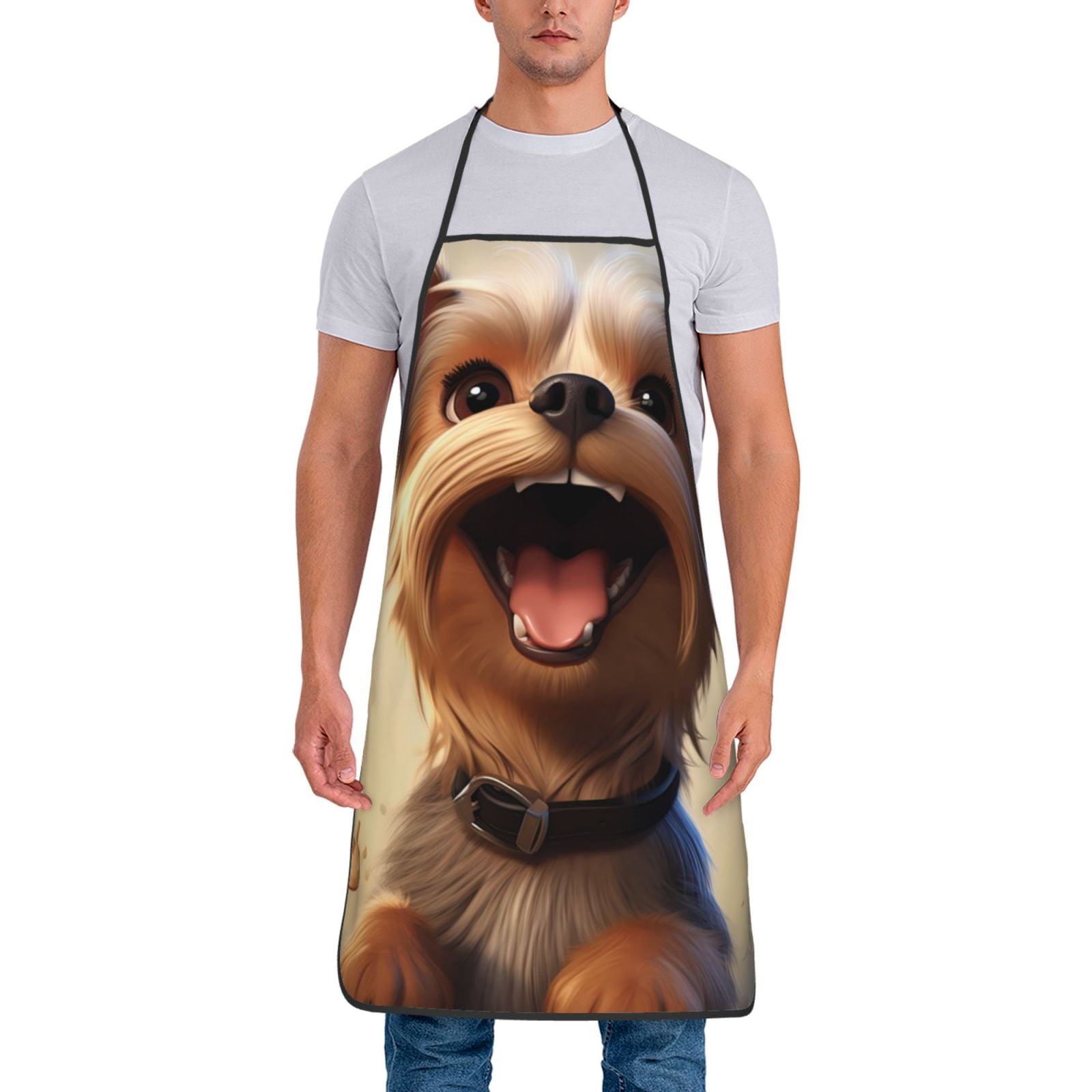Zeuib Cartoon Happy Cute Puppy Print Unisex Waterproof Aprons ,Cooking ...