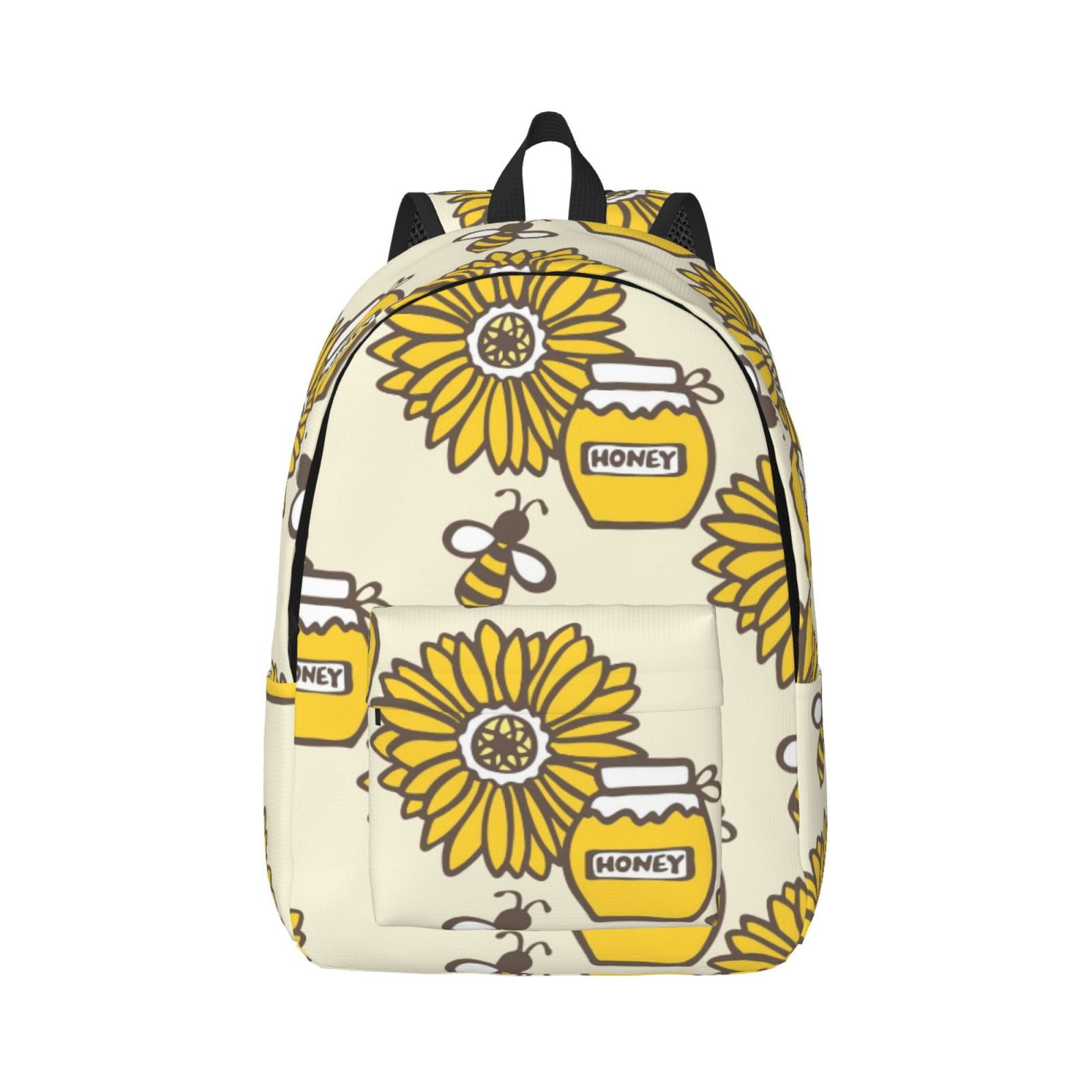 Zeuib Cartoon Honey Pot Bee Sunflower Stylish and Durable Canvas ...