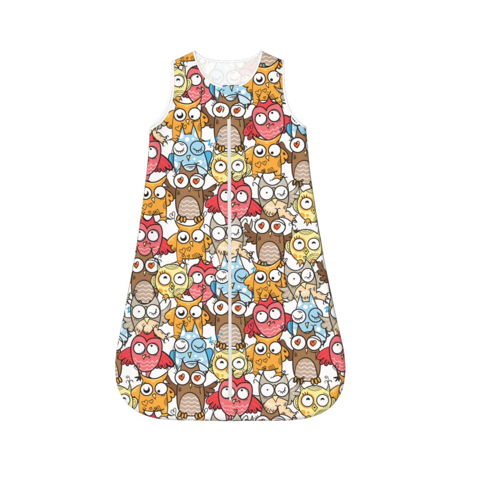 Zeuib Cartoon Owls 1 Toddler Sleep Sack,Sleep Sack With Sleeves, Sleep ...