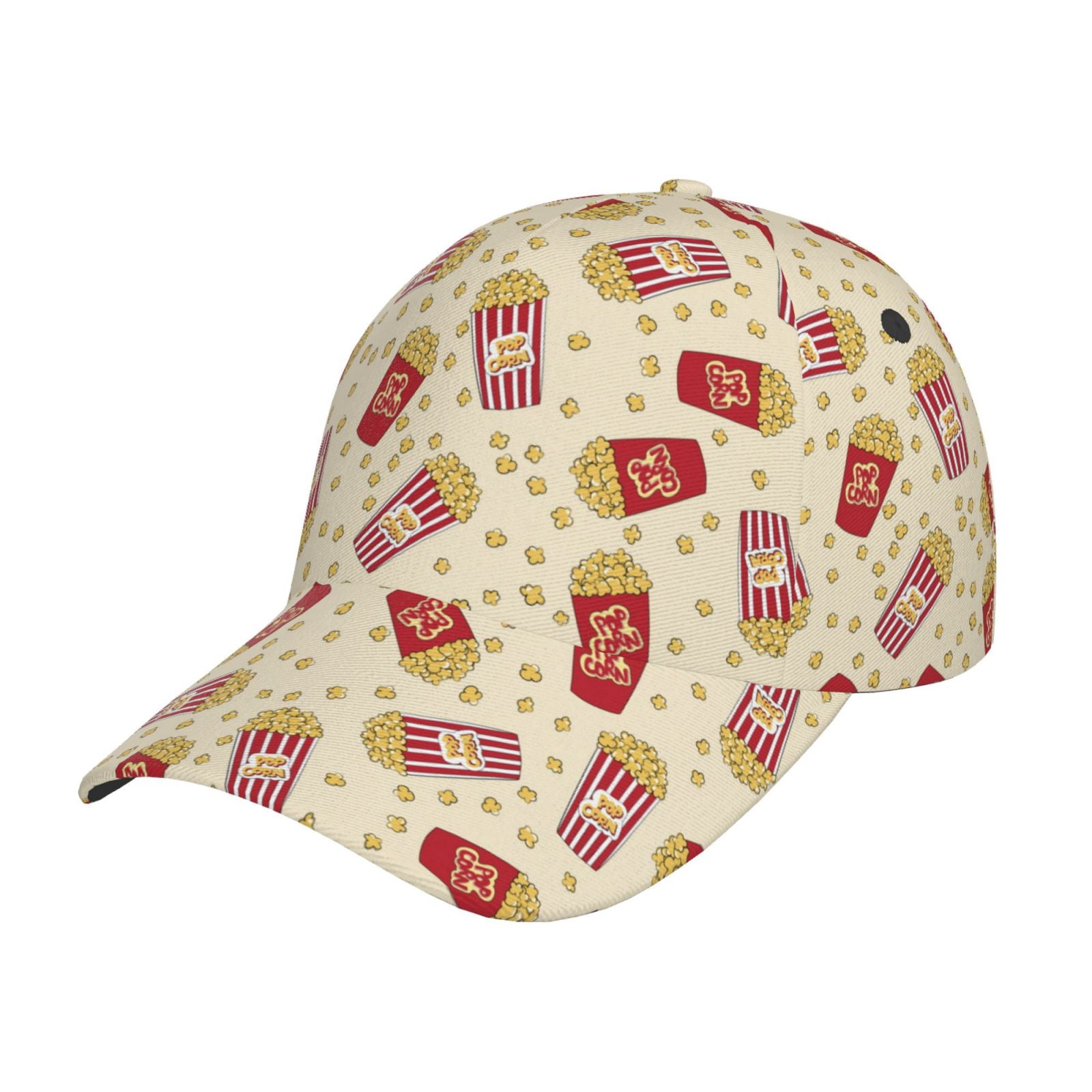 Zeuib Cartoon Popcorn Baseball Cap Adjustable Size for Running Workouts ...