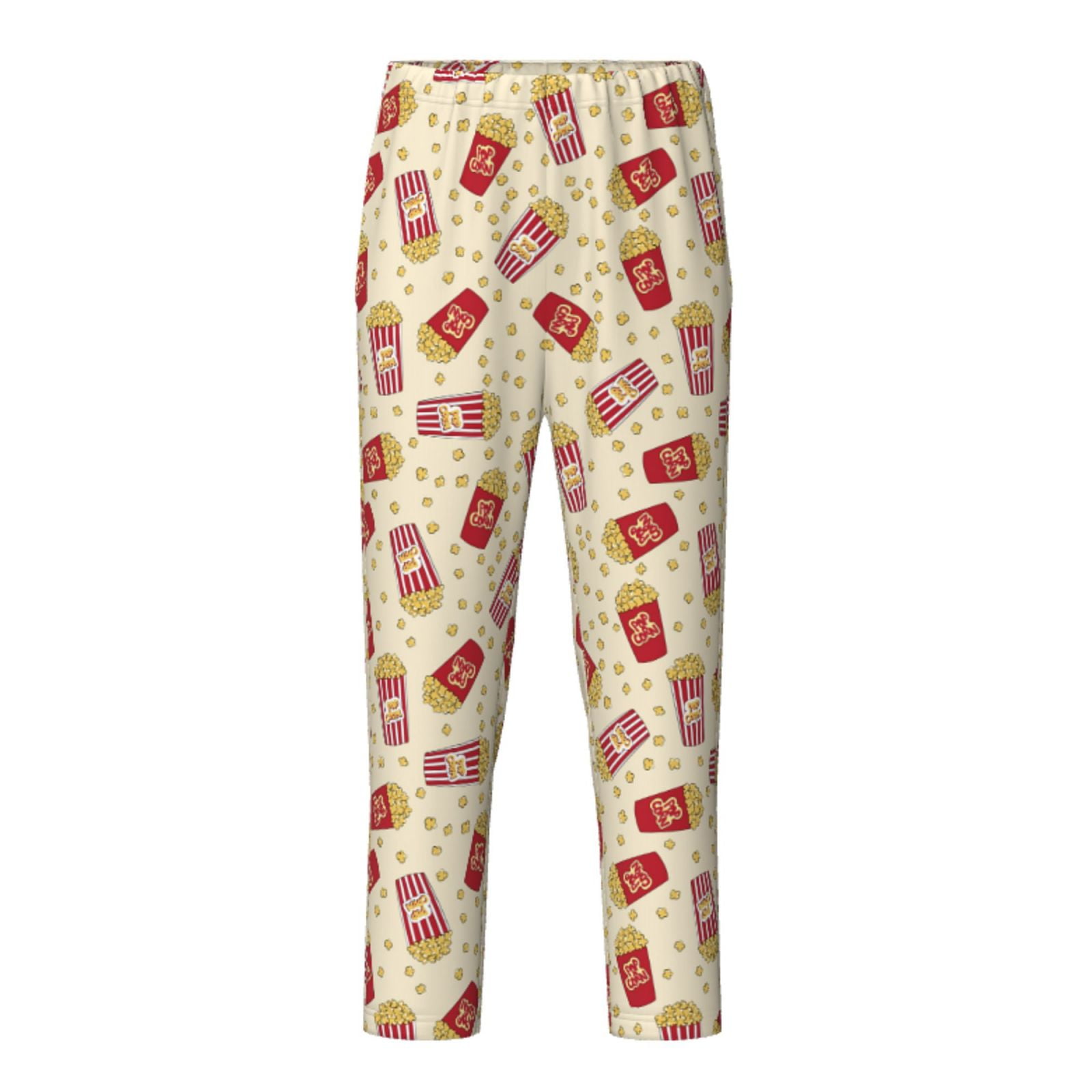 Zeuib Cartoon Popcorn Print Pajama Pants for Girls Boys,PJ Bottoms for ...