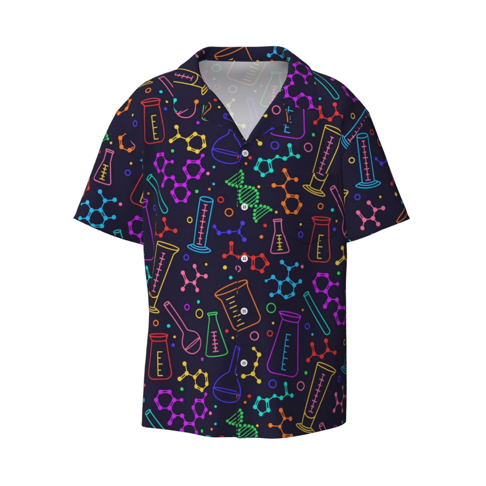 Zeuib Chemistry Science Men's Short Sleeve Button-Down Shirt: Classic ...