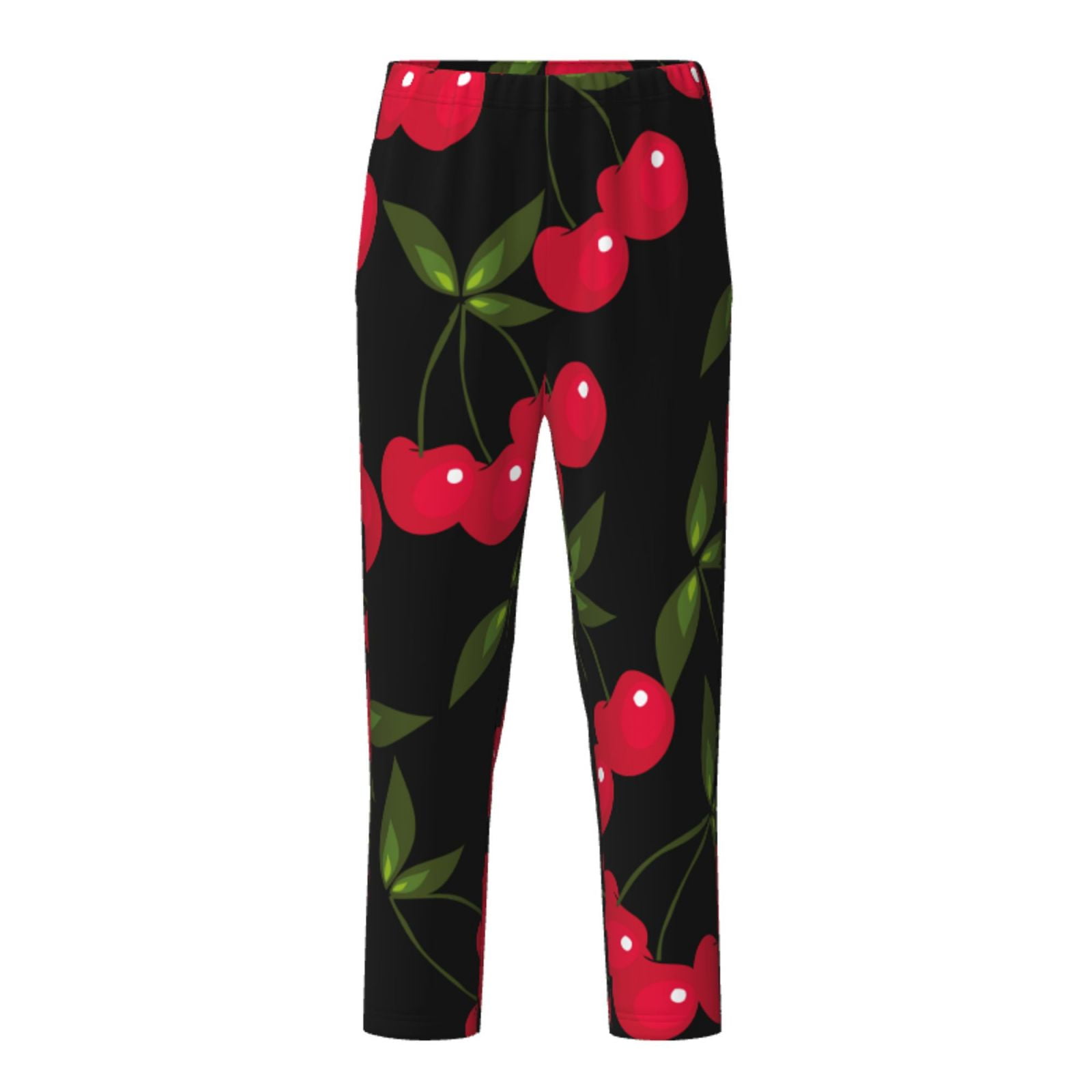 Zeuib Cherry Print Pajama Pants for Girls Boys,PJ Bottoms for Kids ...