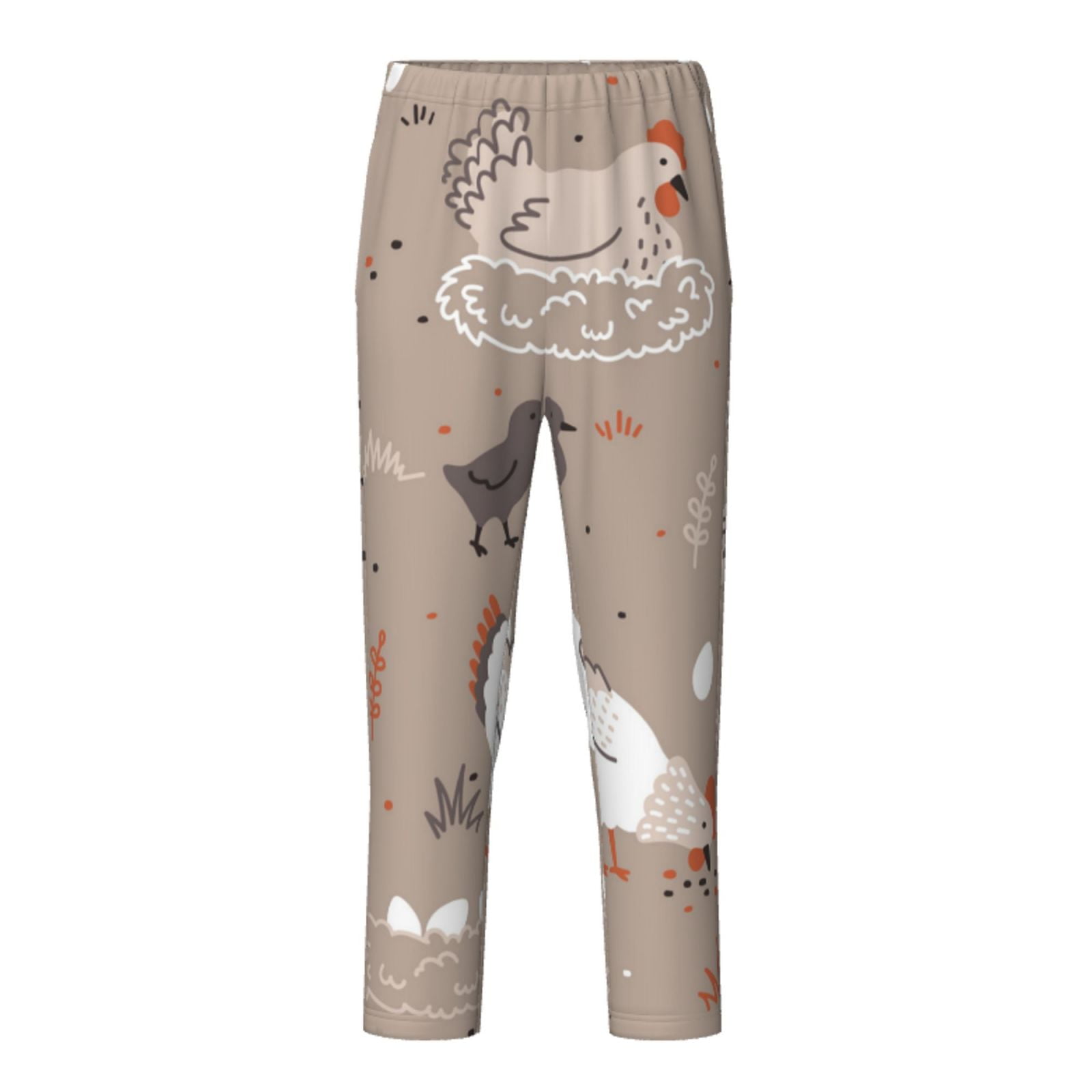 Zeuib Chicken Print Pajama Pants for Girls Boys,PJ Bottoms for Kids ...