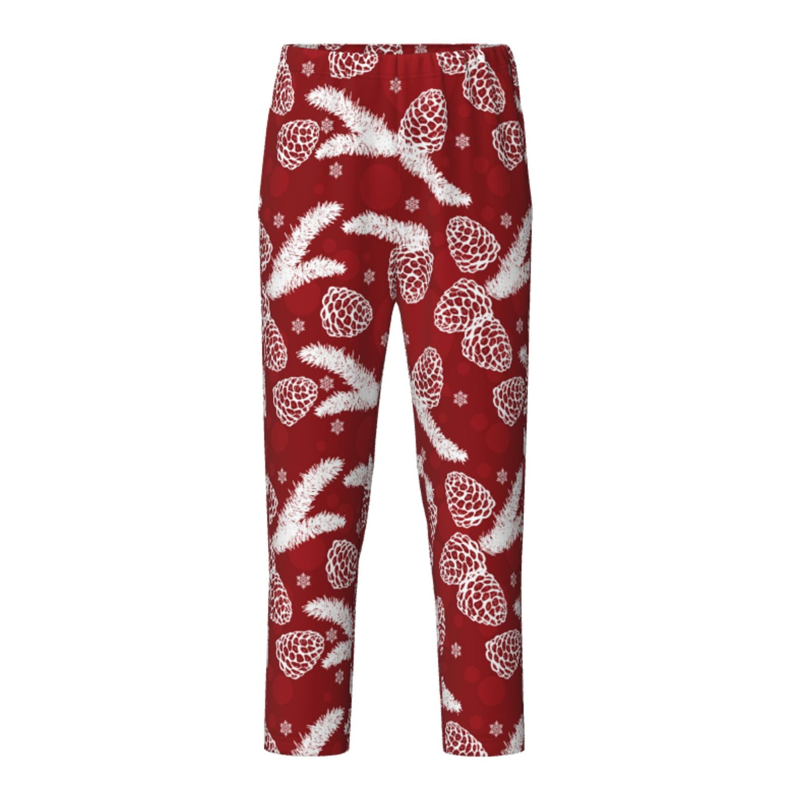 Zeuib Christmas Holiday Pinecone Print Pajama Pants for Girls Boys,PJ Bottoms for Kids, Pajama ...