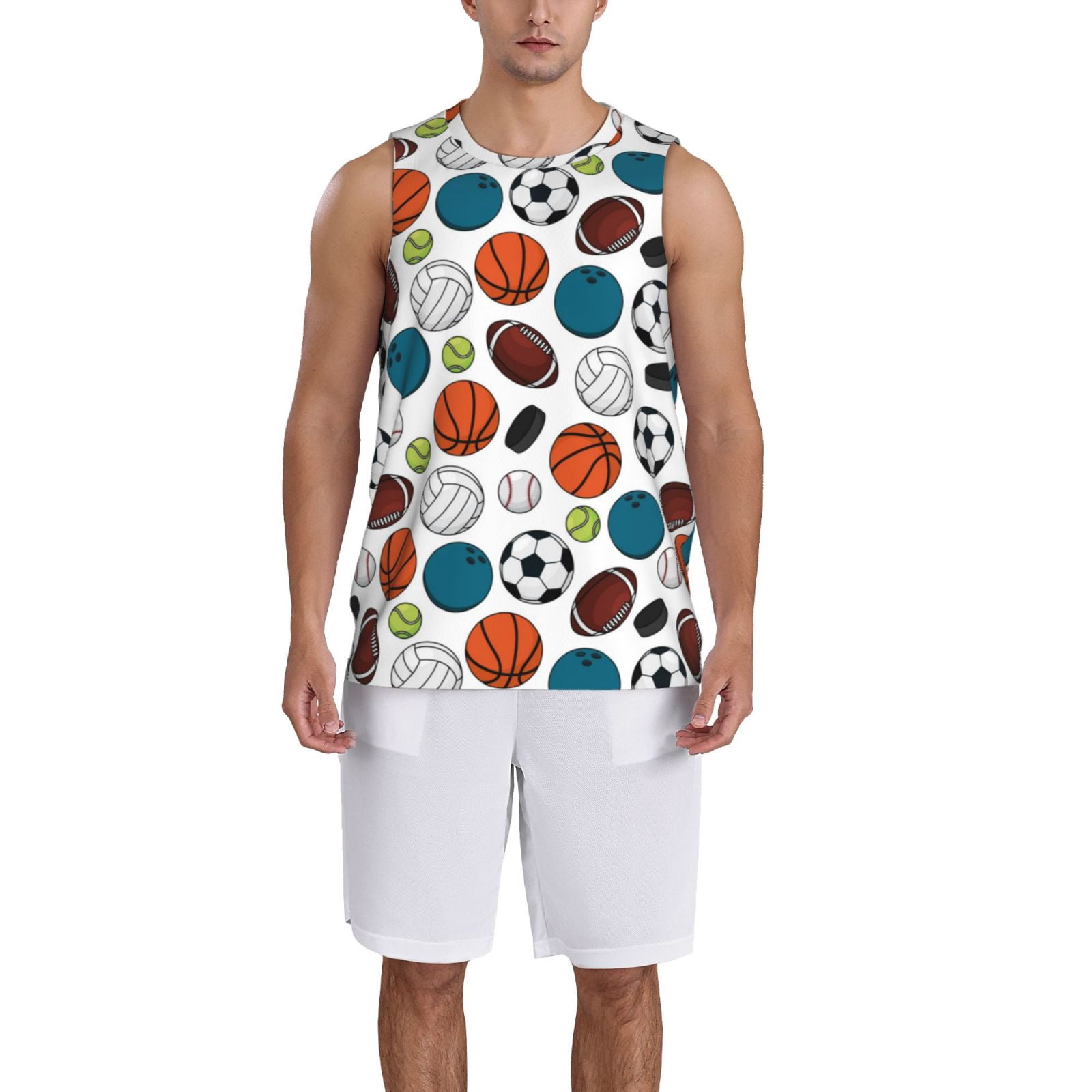 Zeuib Color Balls Jersey Shirt for Men,Mesh Athletic Practice Sports ...