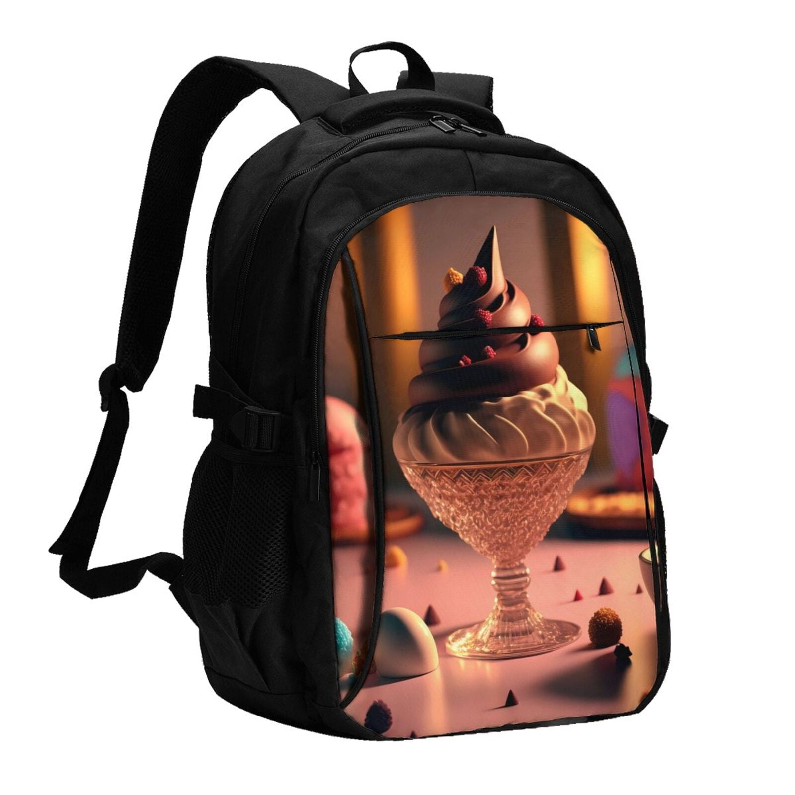 Zeuib Colorful Cake Ice Cream Multifunctional Travel Backpack: Spacious ...