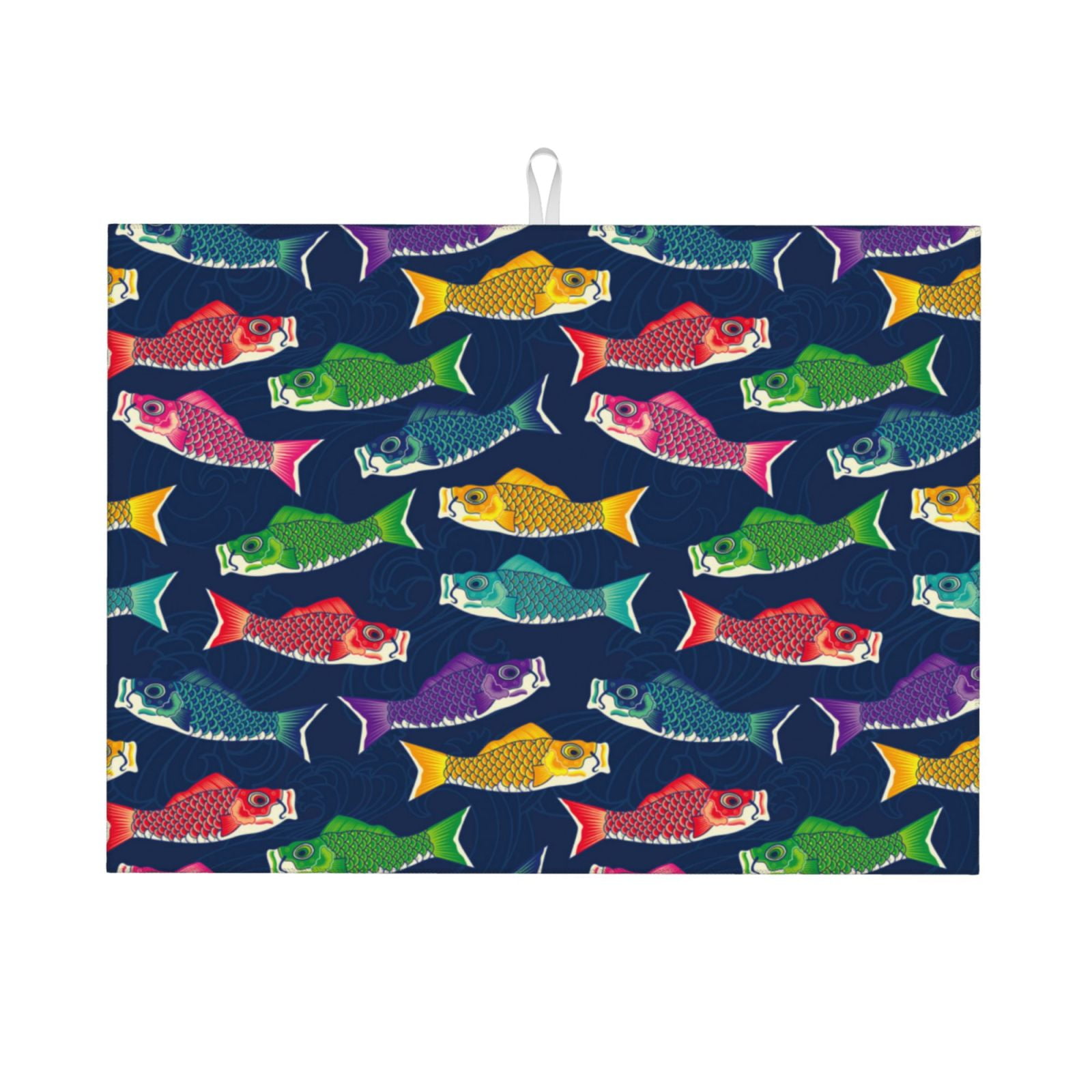 Zeuib Colorful Carp Streamer 1 Dish Drainer Kitchen Counter, Kitchen ...