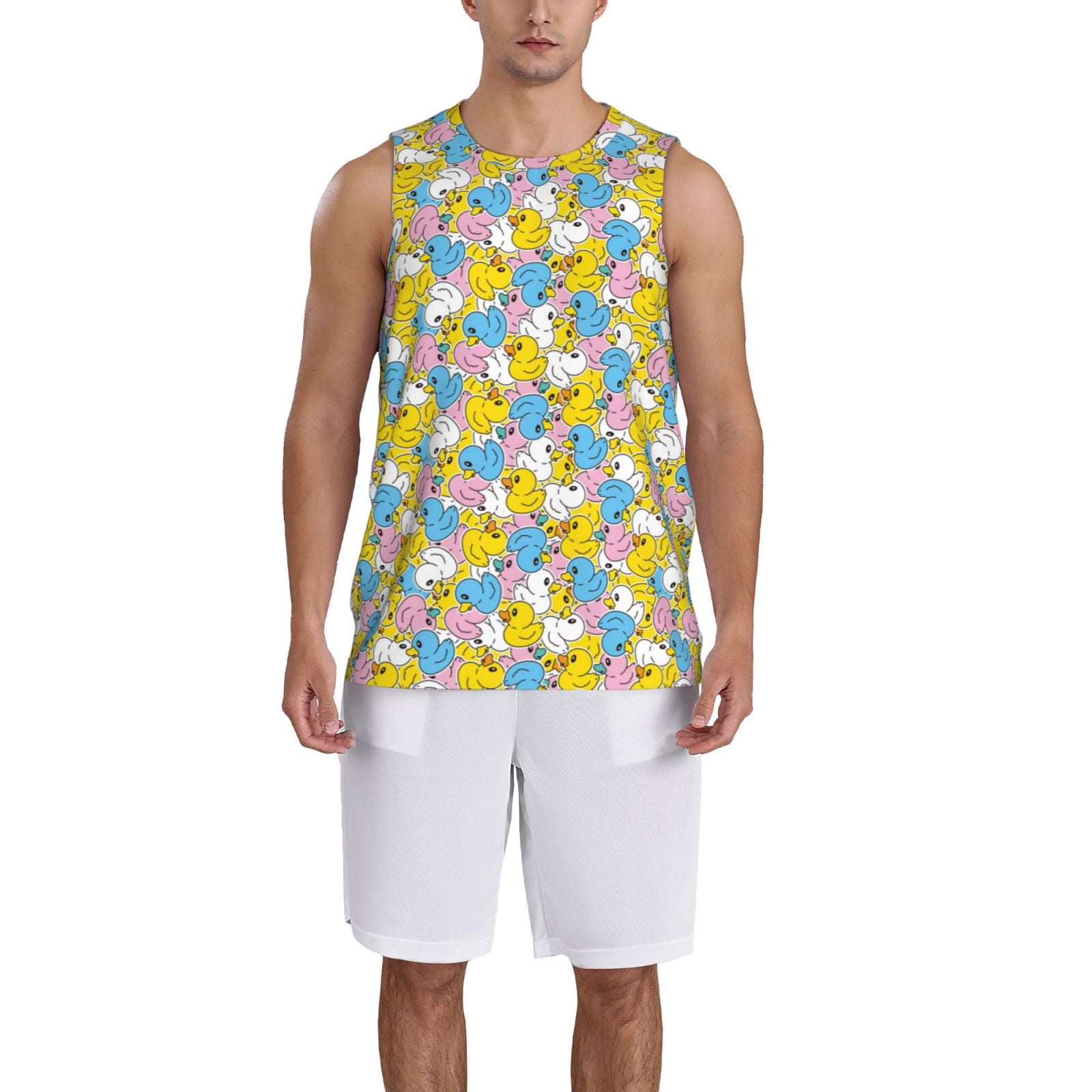 Zeuib Colorful Duck Jersey Shirt for Men,Mesh Athletic Practice Sports ...