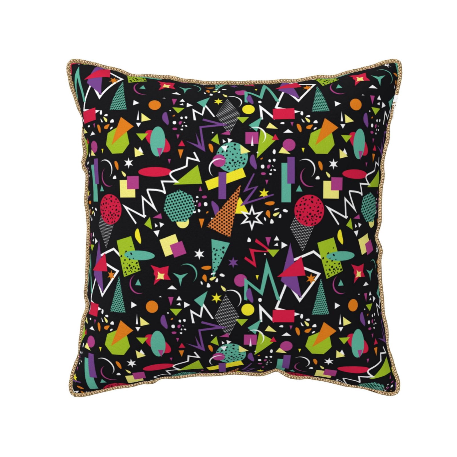 Zeuib Colorful Geometric Figures Print Decorative Throw Pillow Covers ...