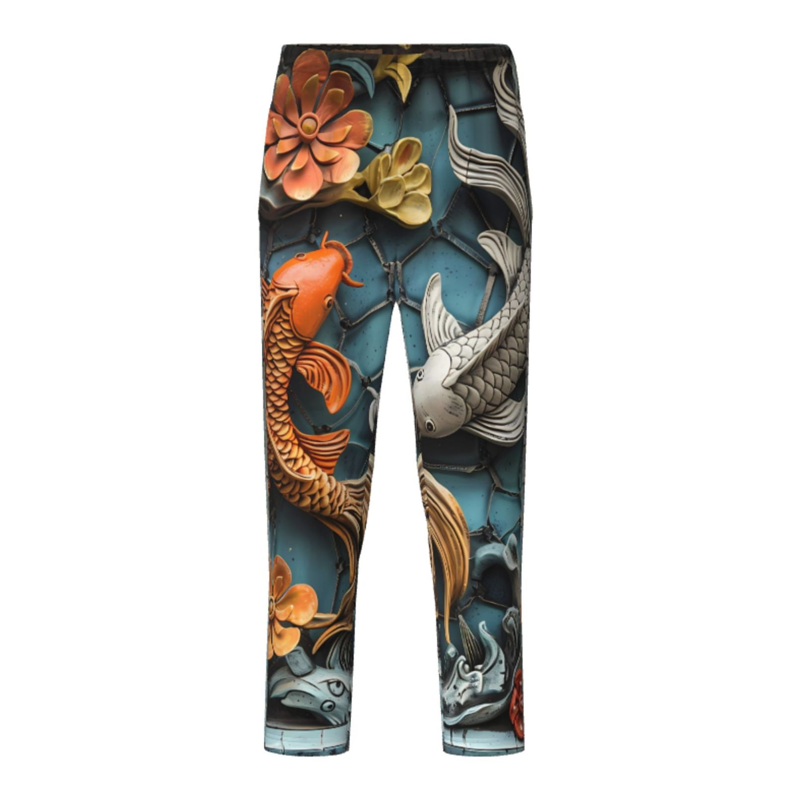 Zeuib Colorful Koi Fish Art Print Pajama Pants for Girls Boys,PJ ...